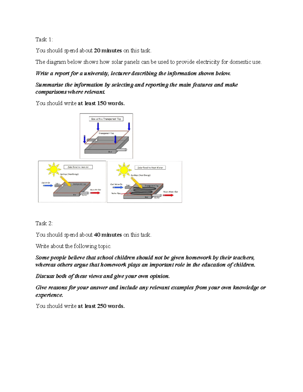 Writing Practice Test 3 - Task 1: You should spend about 20 minutes on ...