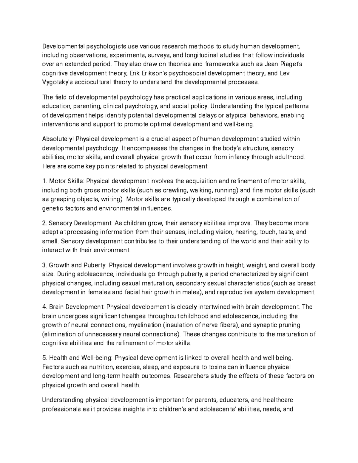 Developmental Psychology-17 - Developmental psychologists use various ...