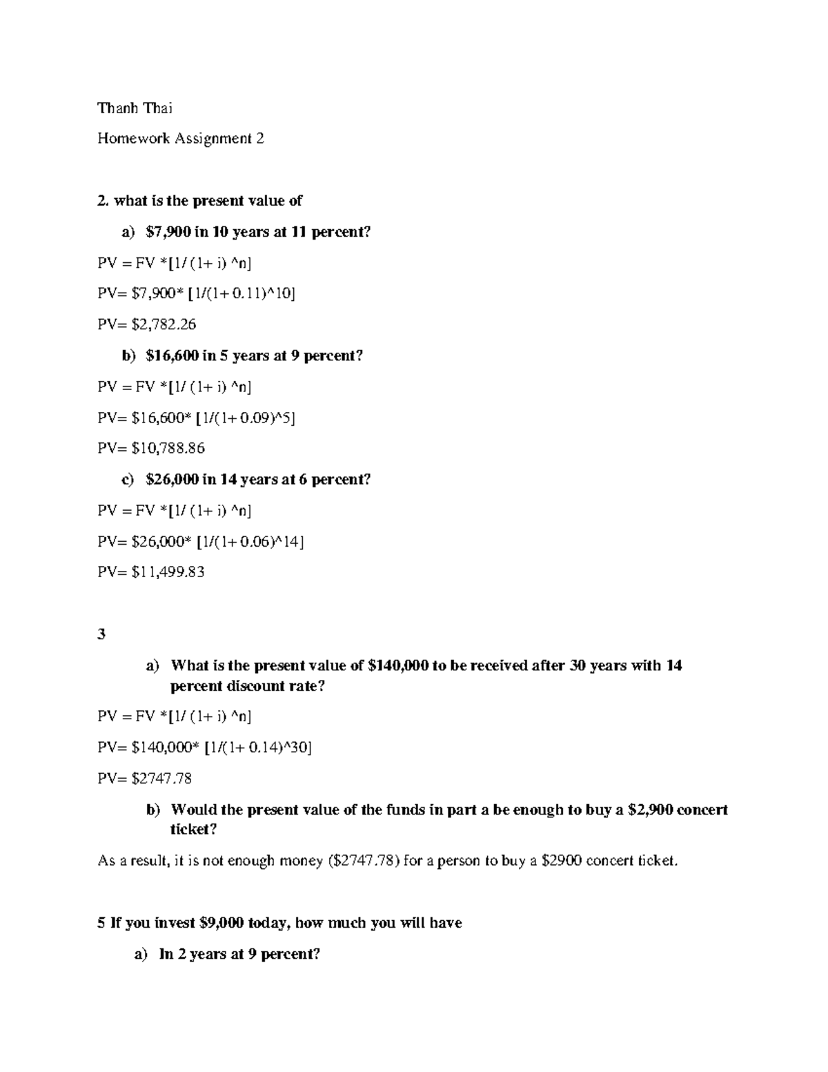 HW2MATH - assignment - Thanh Thai Homework Assignment 2 what is the ...