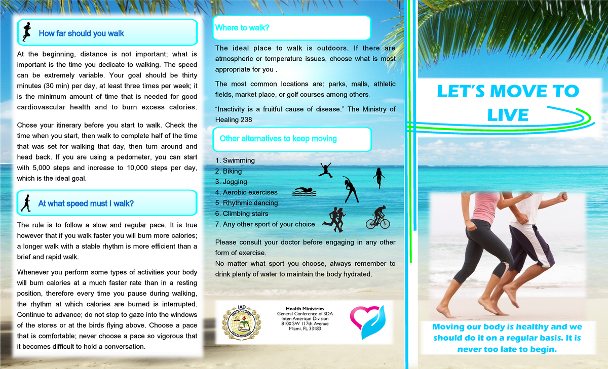 ENG - Let's Move to Live brochure - How far should you walk At the ...