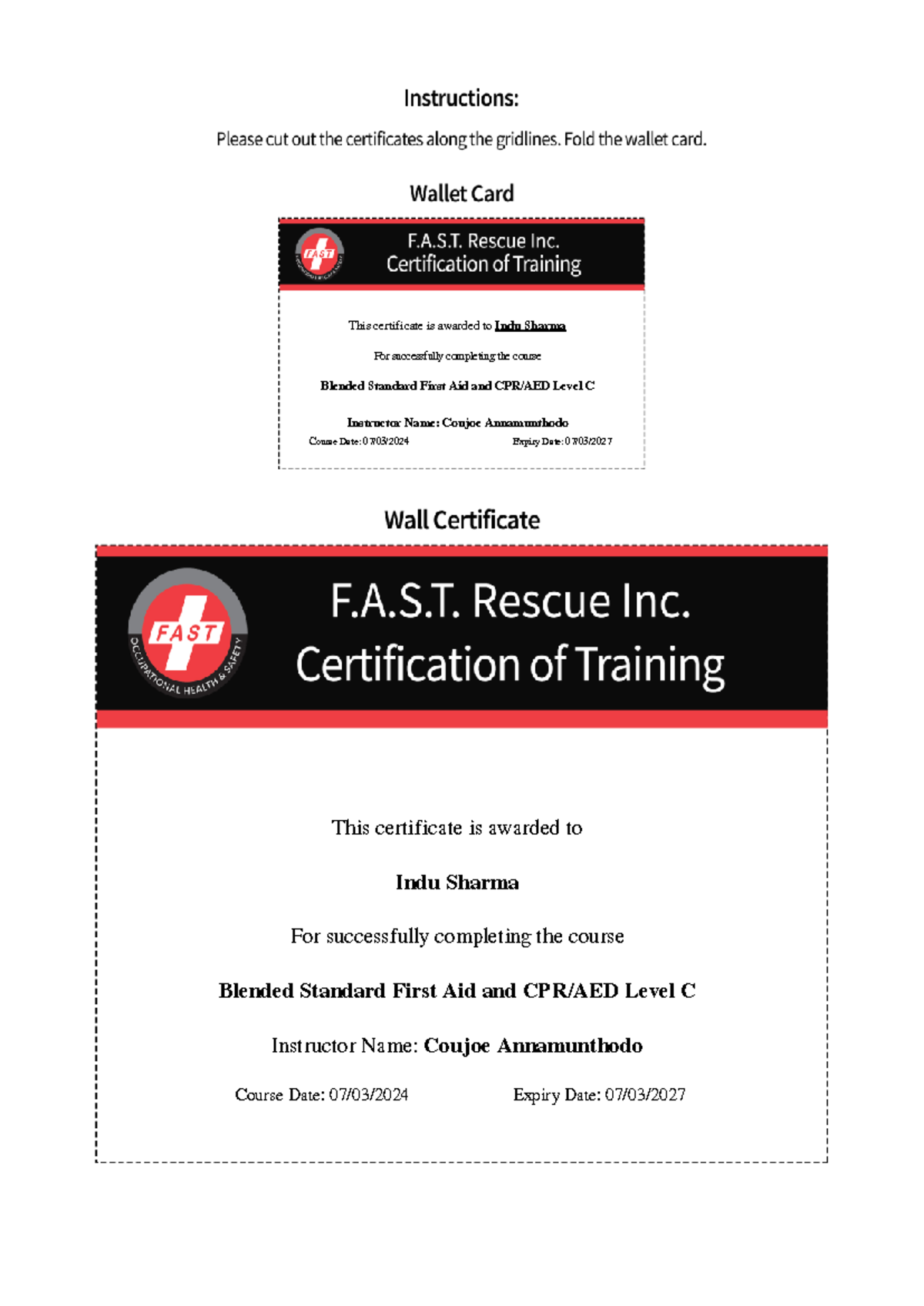 Certification of geographic maps and health - This certificate is ...