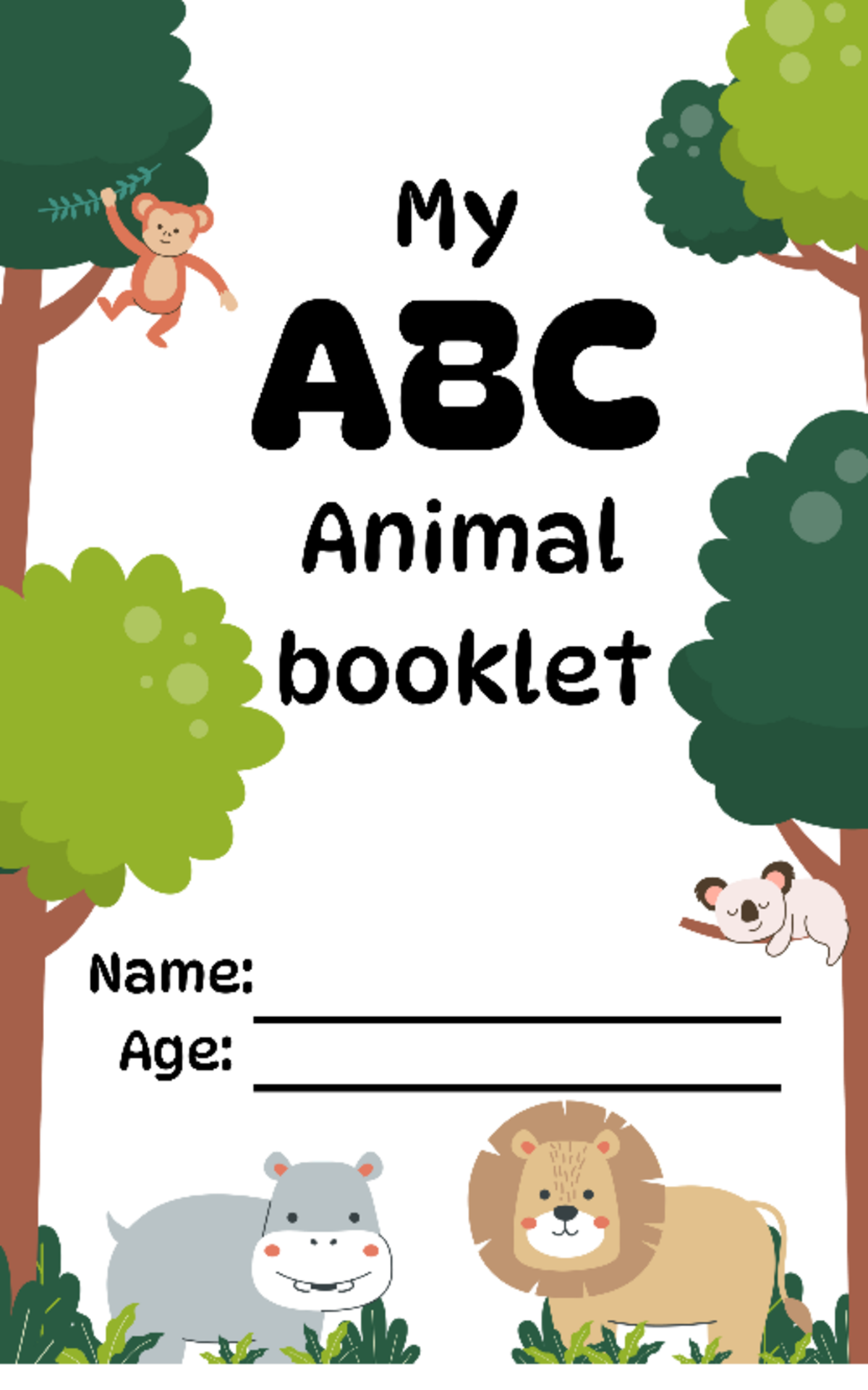 My ABC Animal booklet - For Lecture to Elementary Students - Secondary ...
