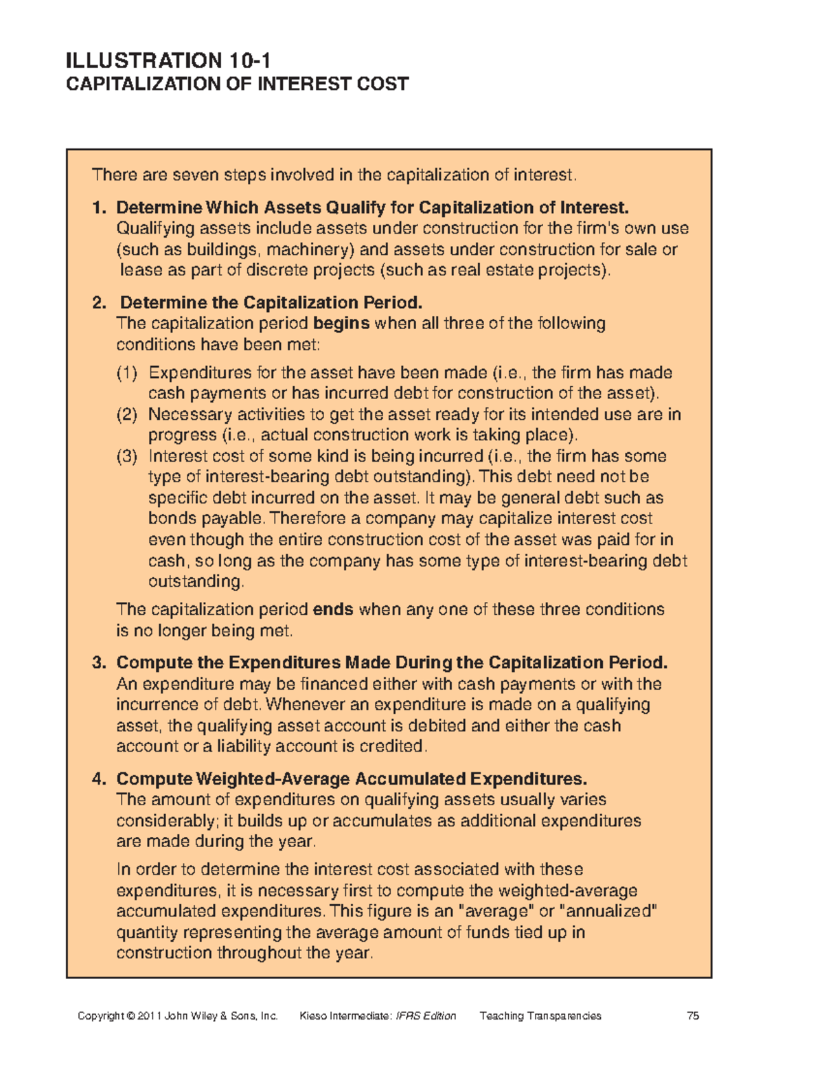 Ch10 - Lecture notes 10 - ILLUSTRATION CAPITALIZATION OF INTEREST COST ...