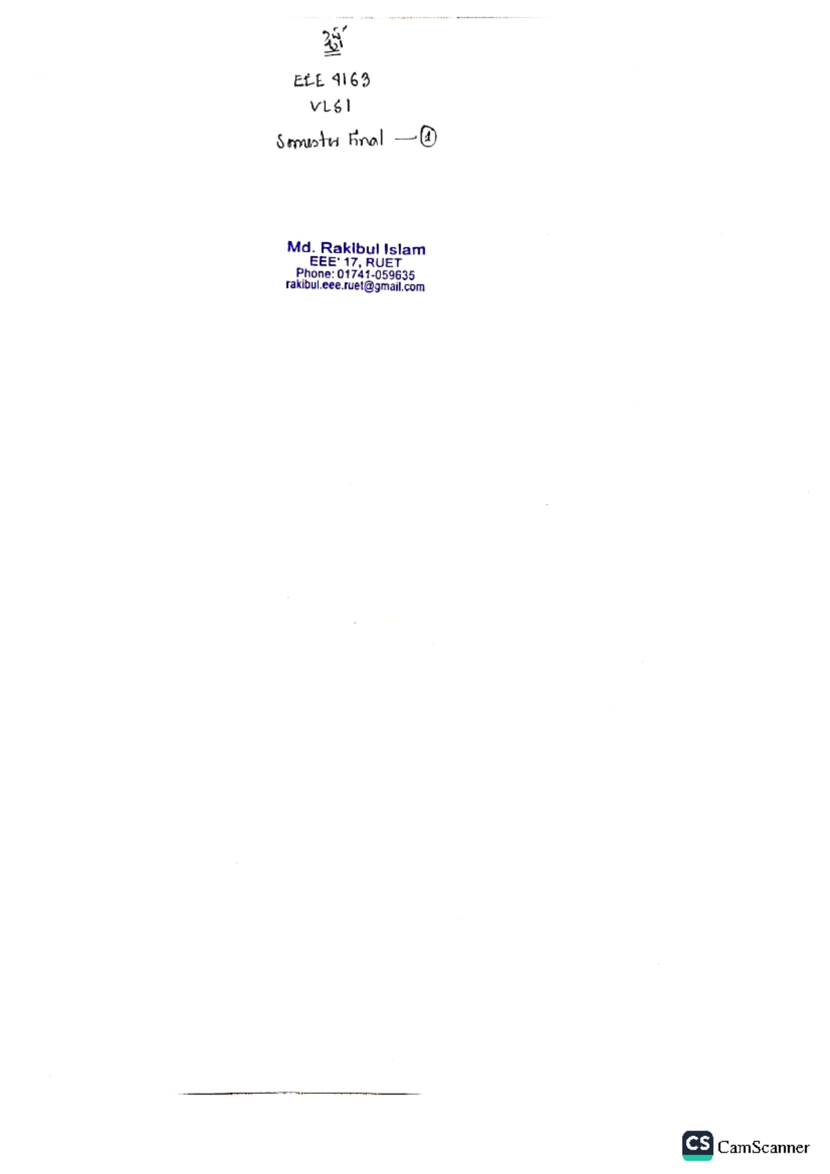 VLSI Rakib bhai - A complete touch - VLSI Design - Studocu