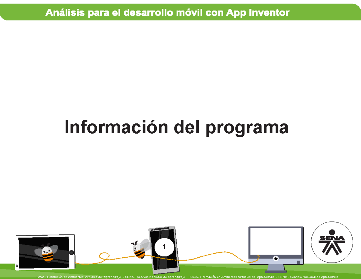 Info Programa - Aprendizaje - 1 Información del programa 2 Introducción ...