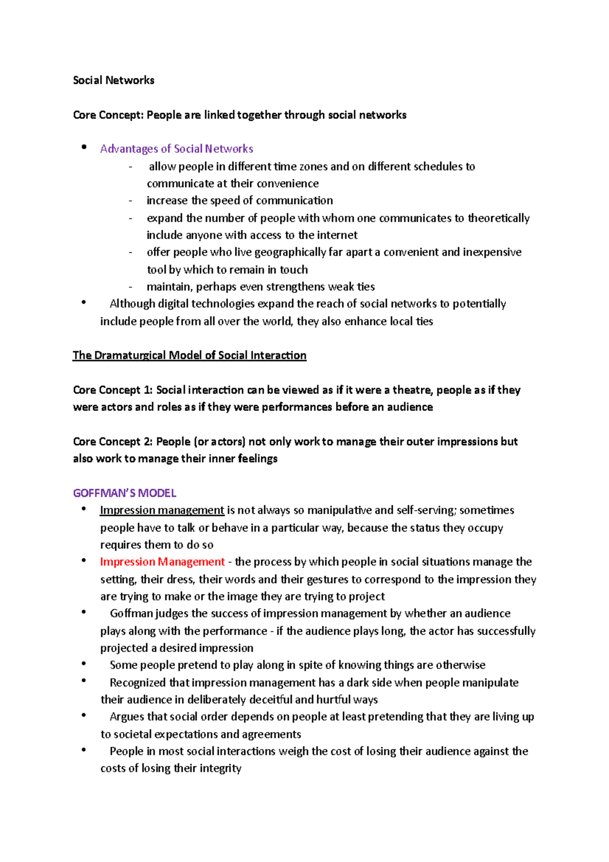 Social Networks - Studocu