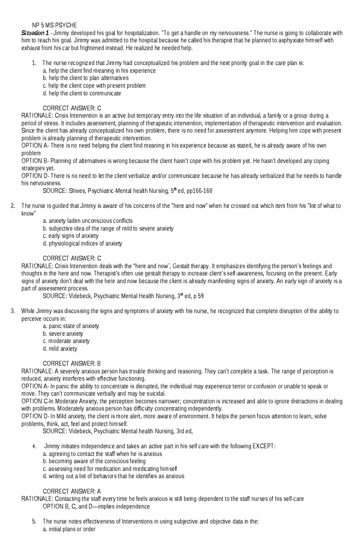 NP 5 MS Psyche WITH Ratio 2022 - NP 5 MS PSYCHE Situation 1 - Jimmy ...