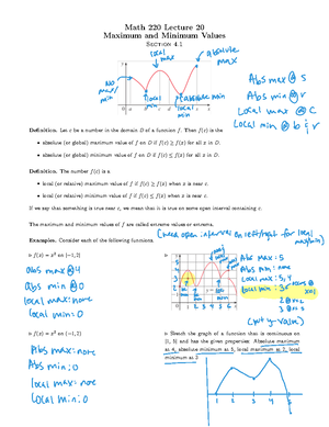 Lecture 29 notes - Math 220 Lecture 29 Indefinite Integrals and the Net ...