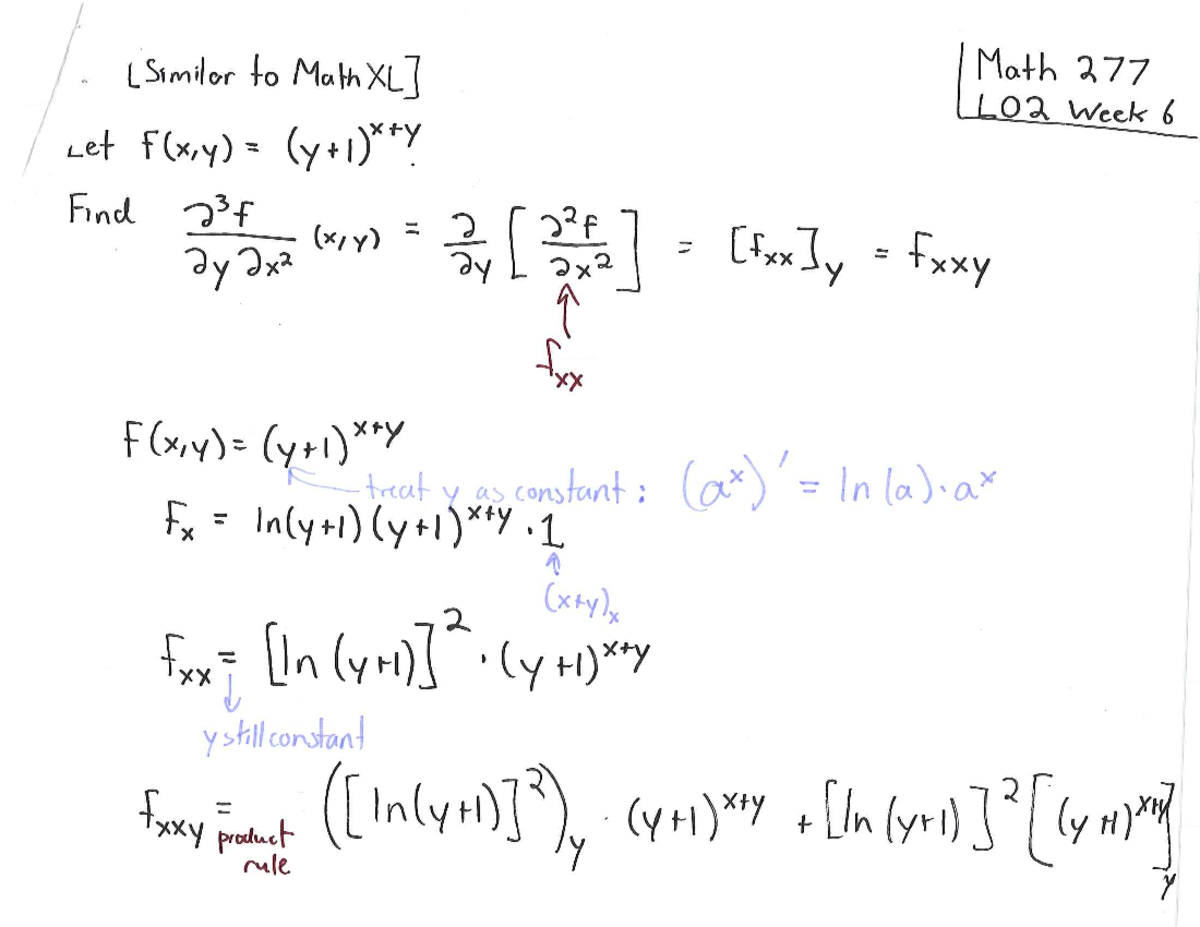 Math277L02Week6 - notes - MATH 277 - Studocu