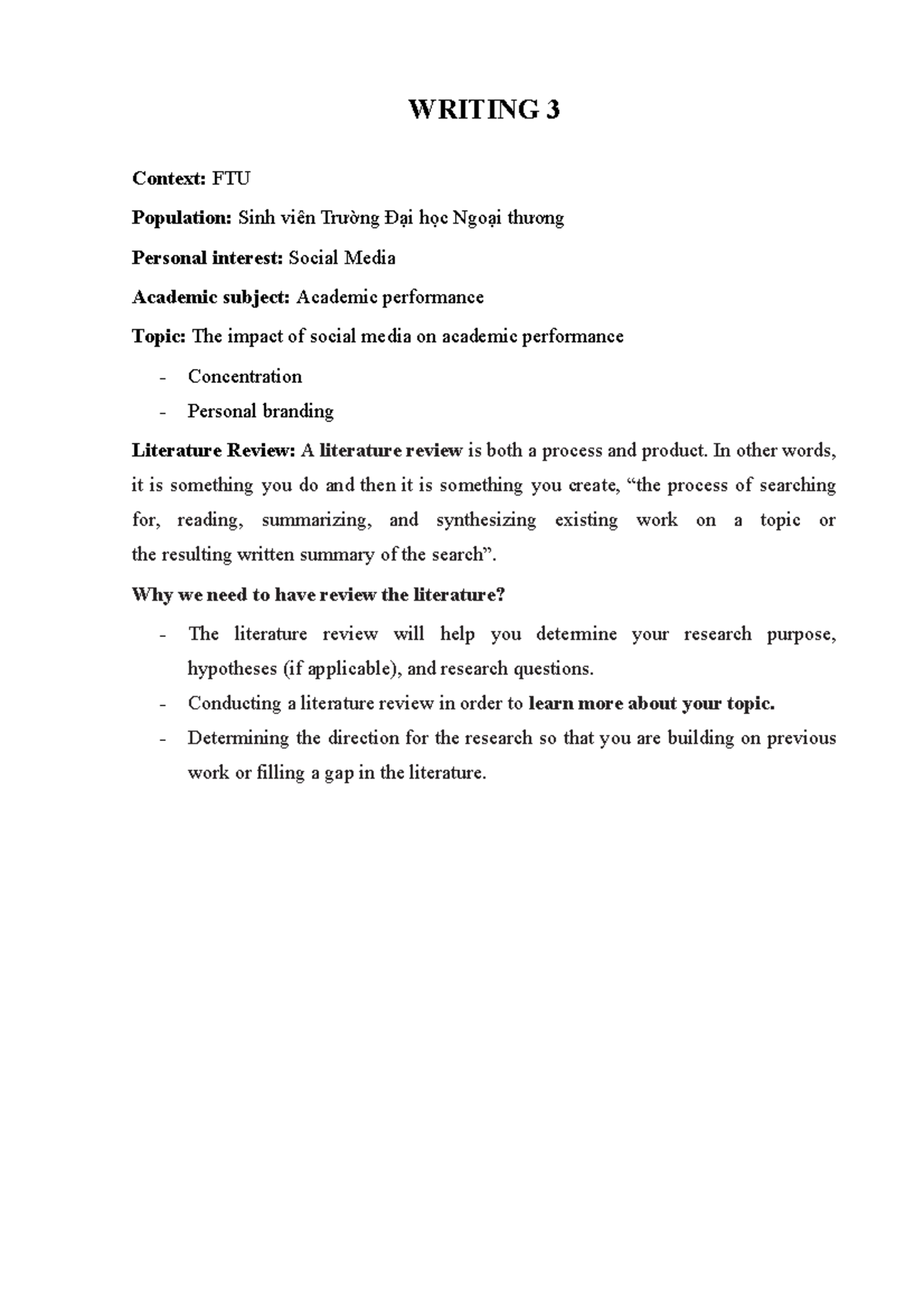 Writing 3 - theory about economics, and different exercises - WRITING 3 ...