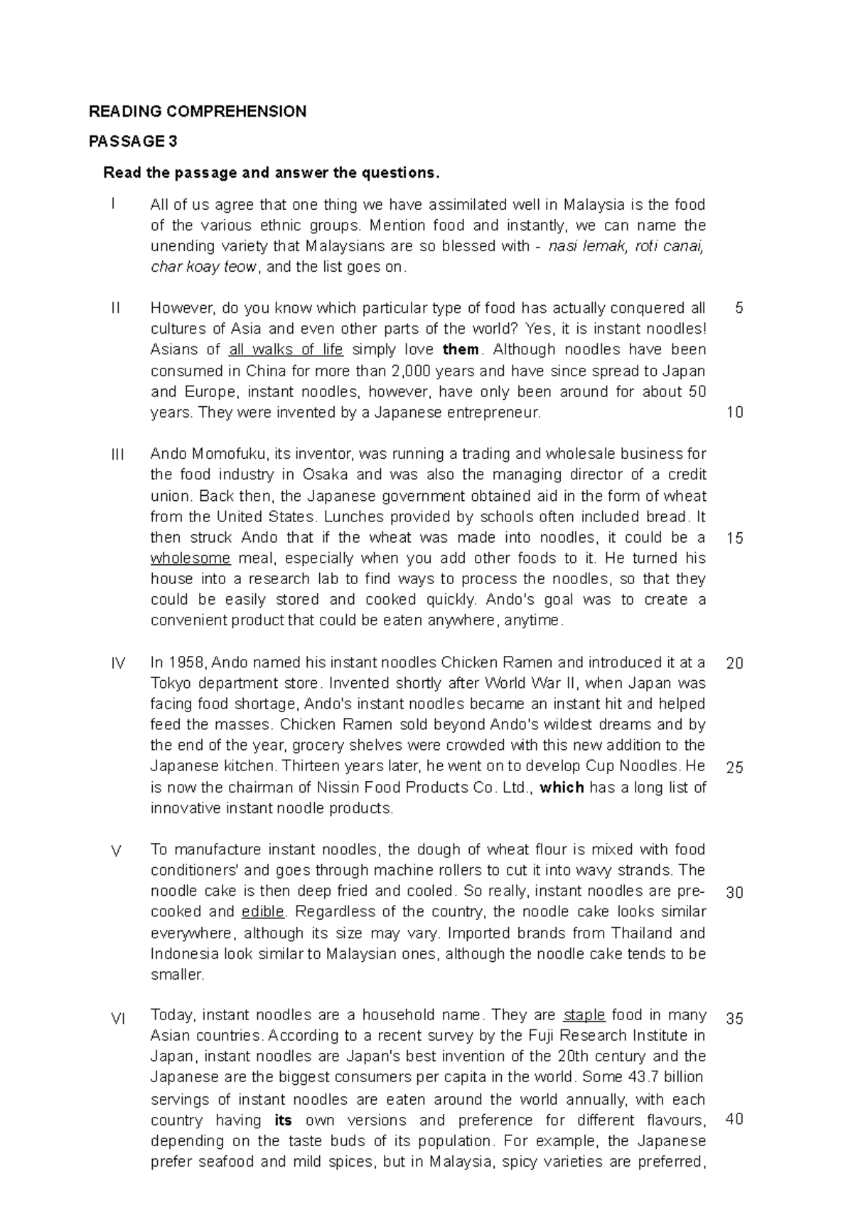 Reading Passage 3 (BL) converted by abcdpdf - READING COMPREHENSION ...