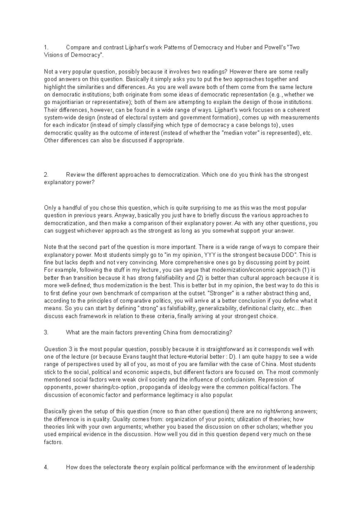 Exam 29 November 2017, questions and answers - 1. Compare and contrast ...