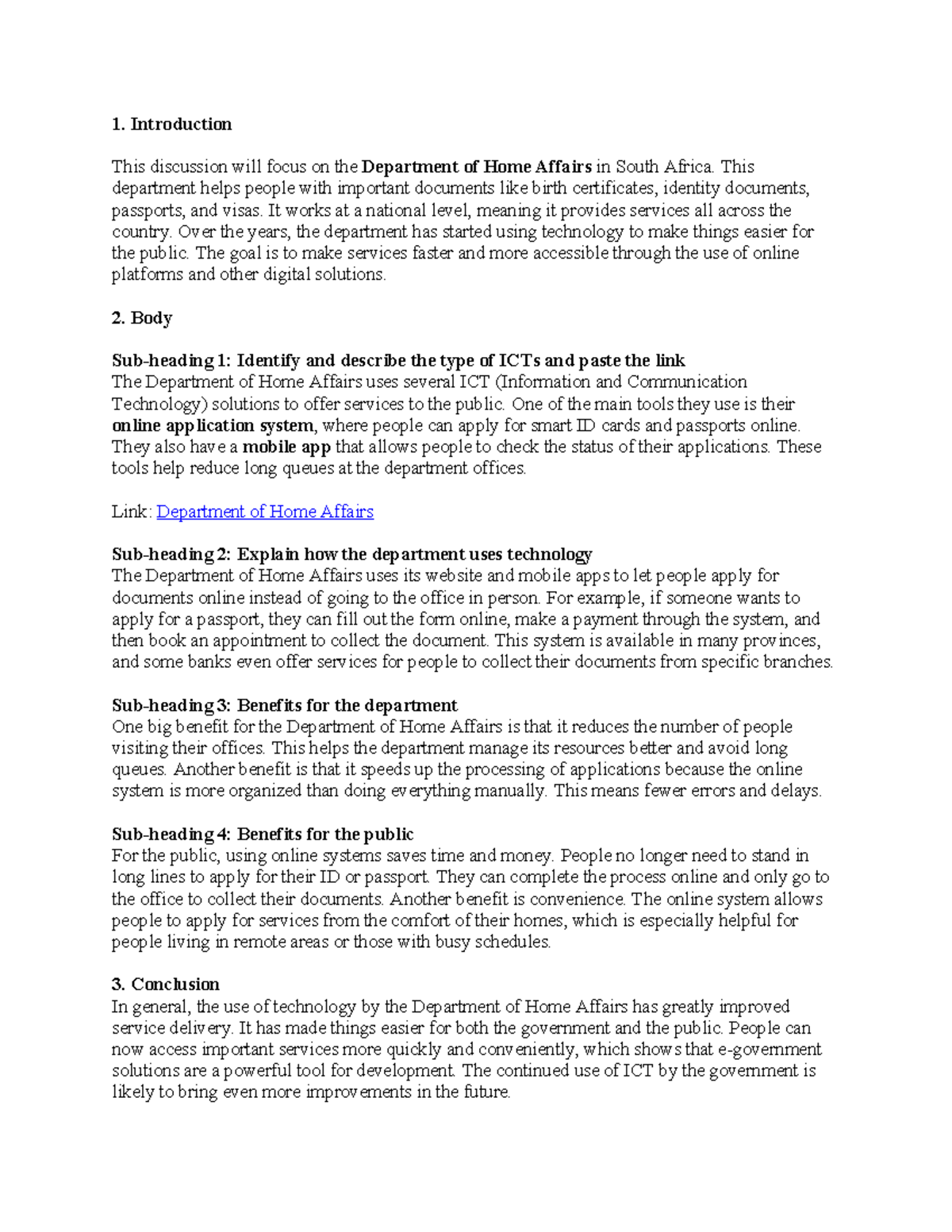 EUP ASS 4 - QUESTION PAPER - Introduction This discussion will focus on ...