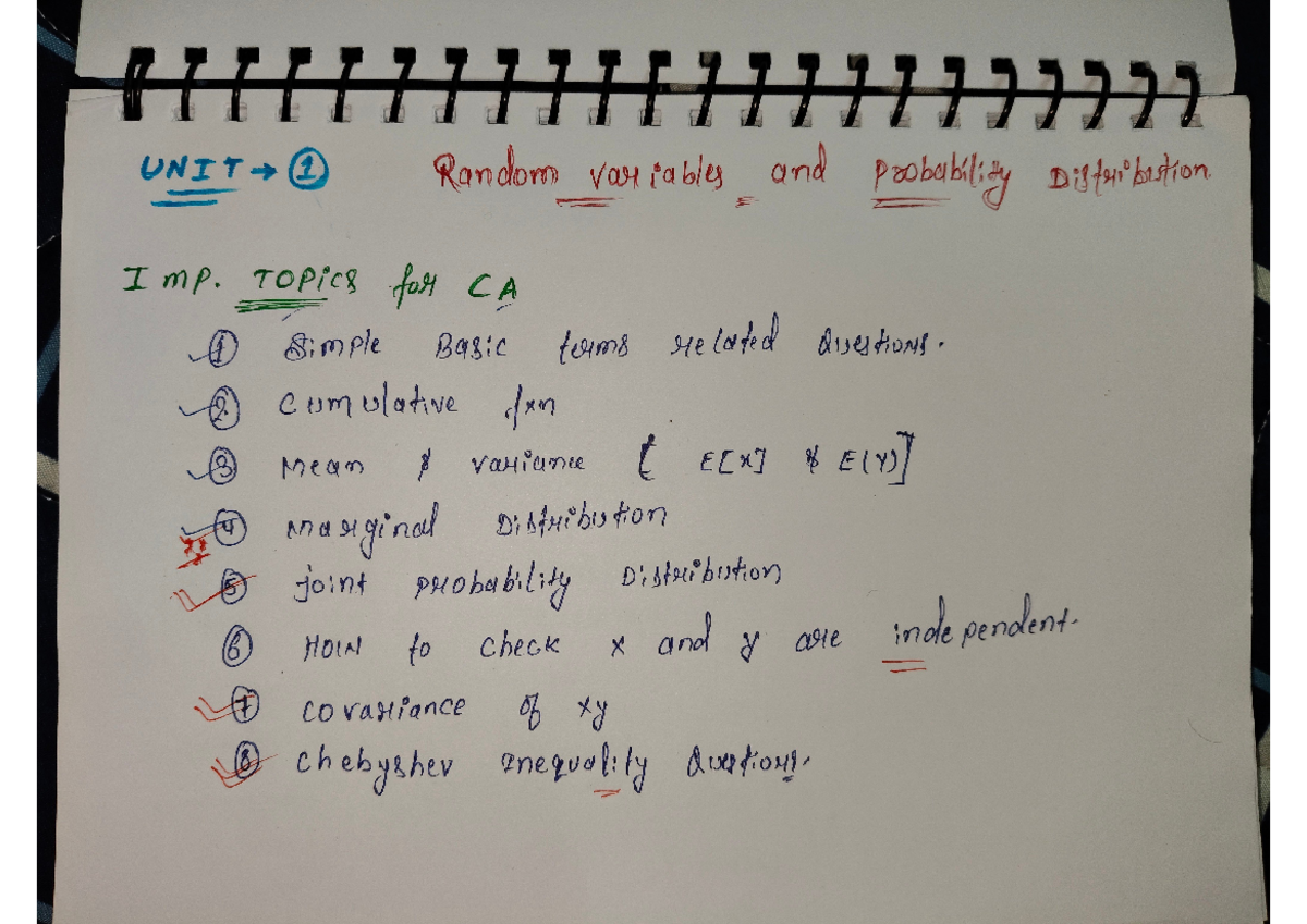 Unit 1 mth 302 - It's a well hand written notes best notes for unit 1 ...
