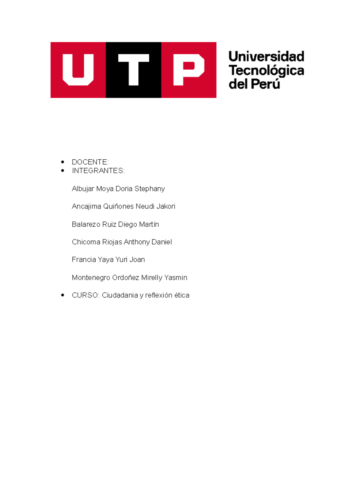El caso de Tracy Latimer - DOCENTE: INTEGRANTES: Albujar Moya Doria ...