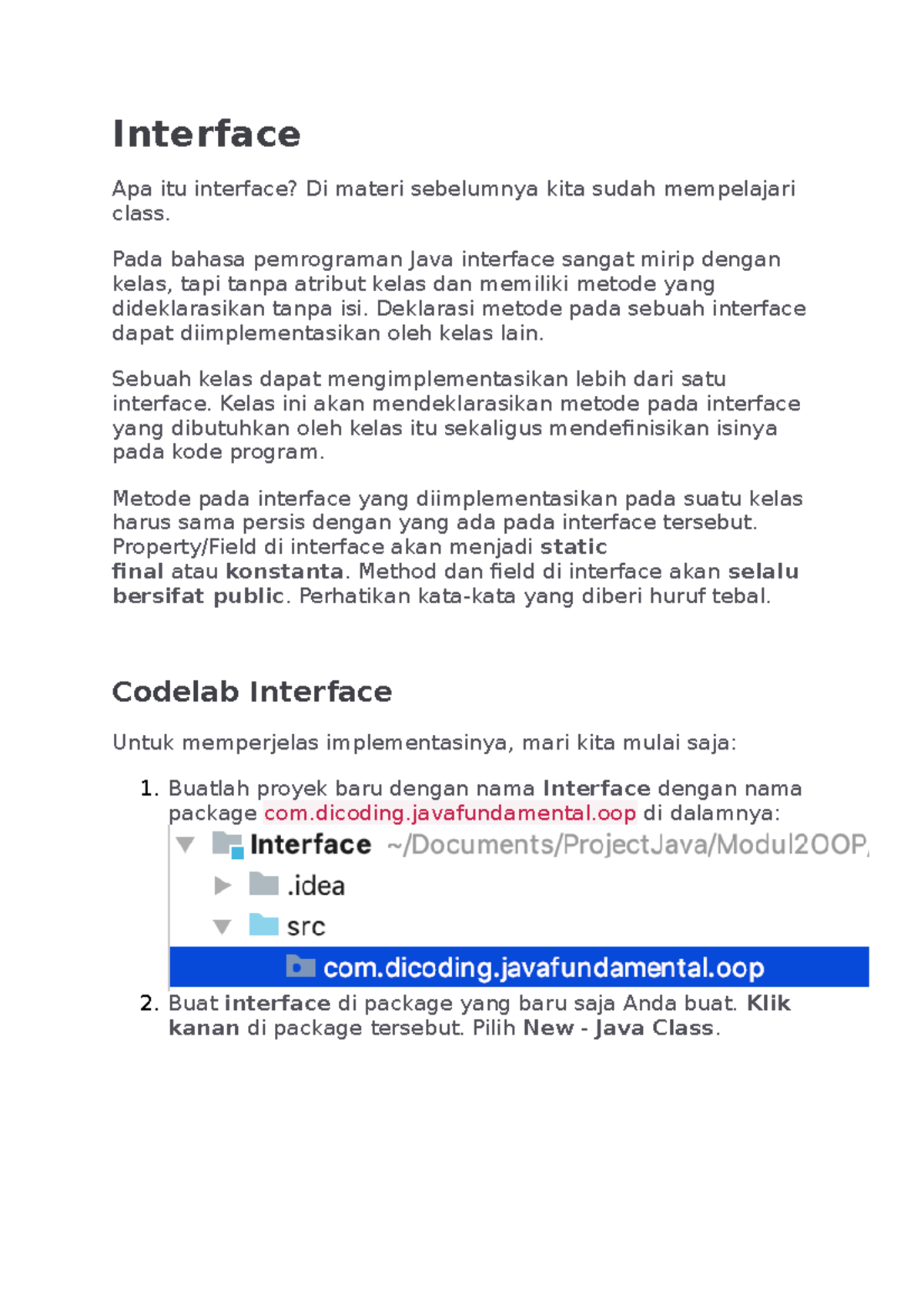 Interface - tugas - Interface Apa itu interface? Di materi sebelumnya kita sudah mempelajari ...