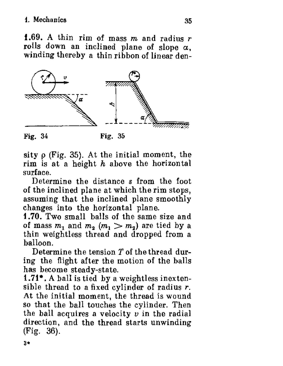 39-40 - Aptitude test for problems in physics - Mechanics 35 A thin rim ...