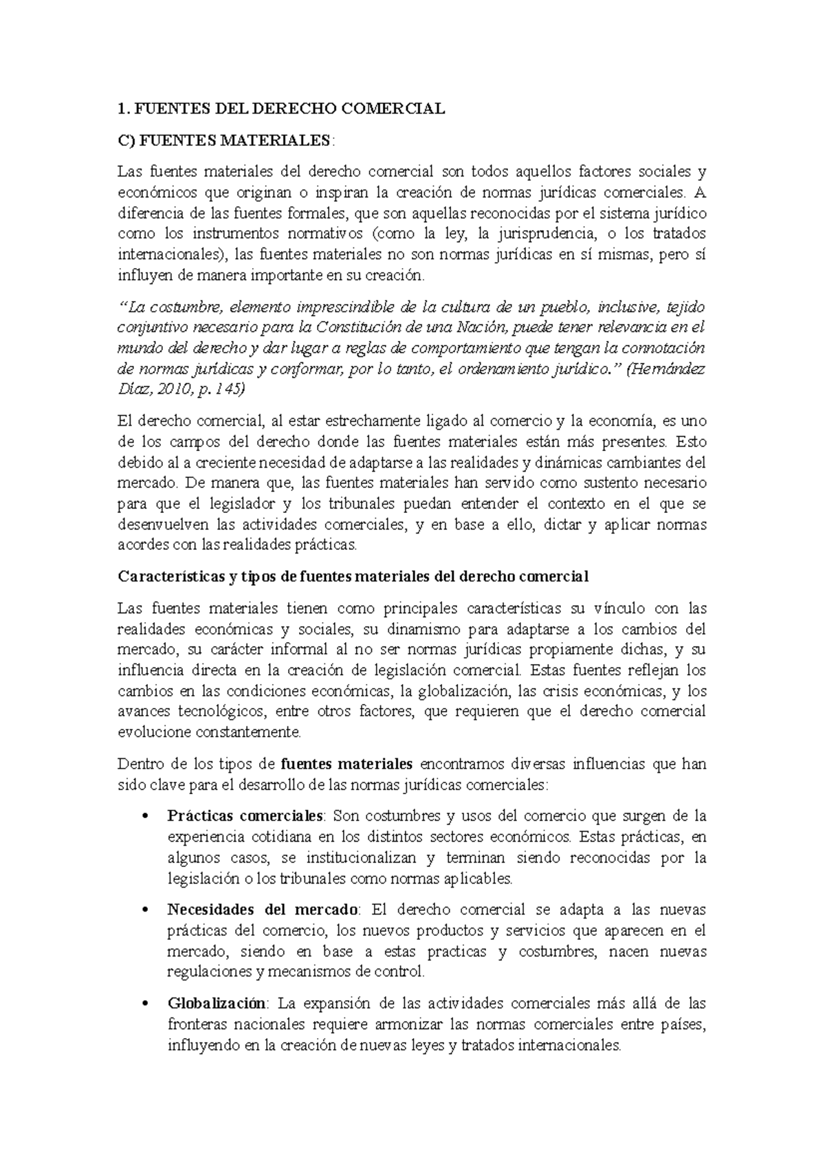Ta . s,7 - Tarea 2 - 1. FUENTES DEL DERECHO COMERCIAL C) FUENTES ...