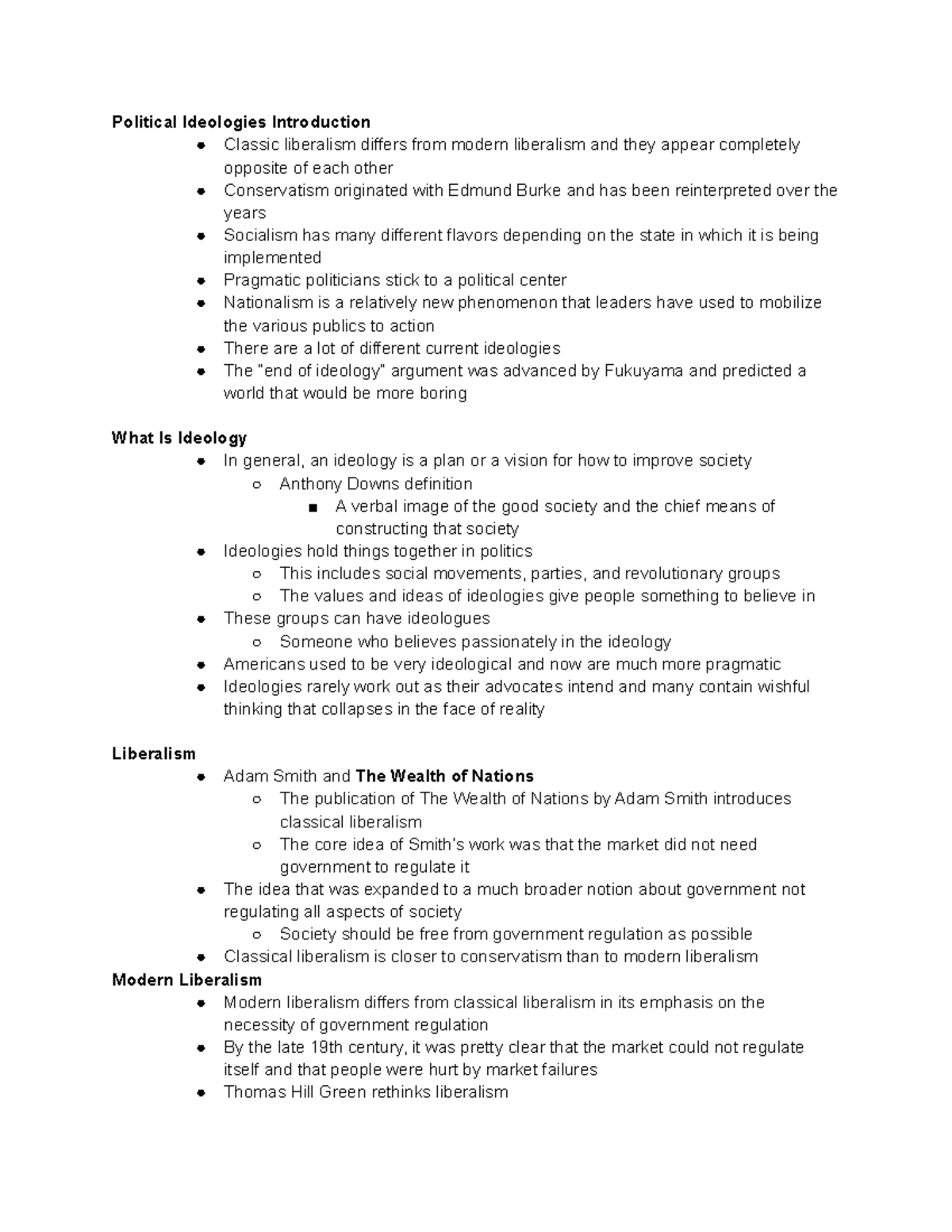 Political Science 9 3 2019 - Political Ideologies Introduction Classic ...