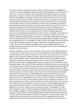 Problem Solving-1 - To improve my memory, I keep notes, reminders, and ...