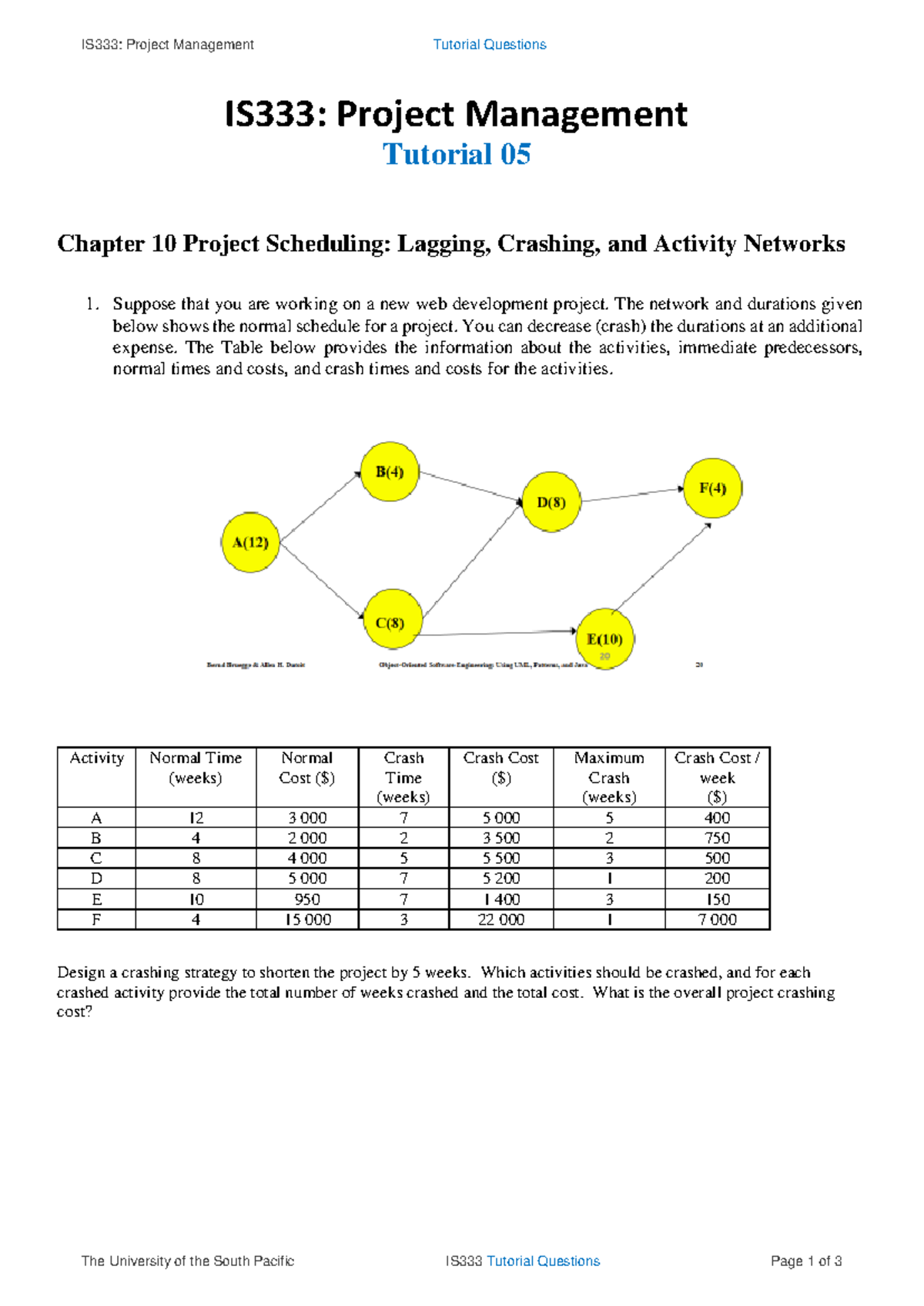 Tutorial 05 - it is very useful for your exam preparations - IS333 ...