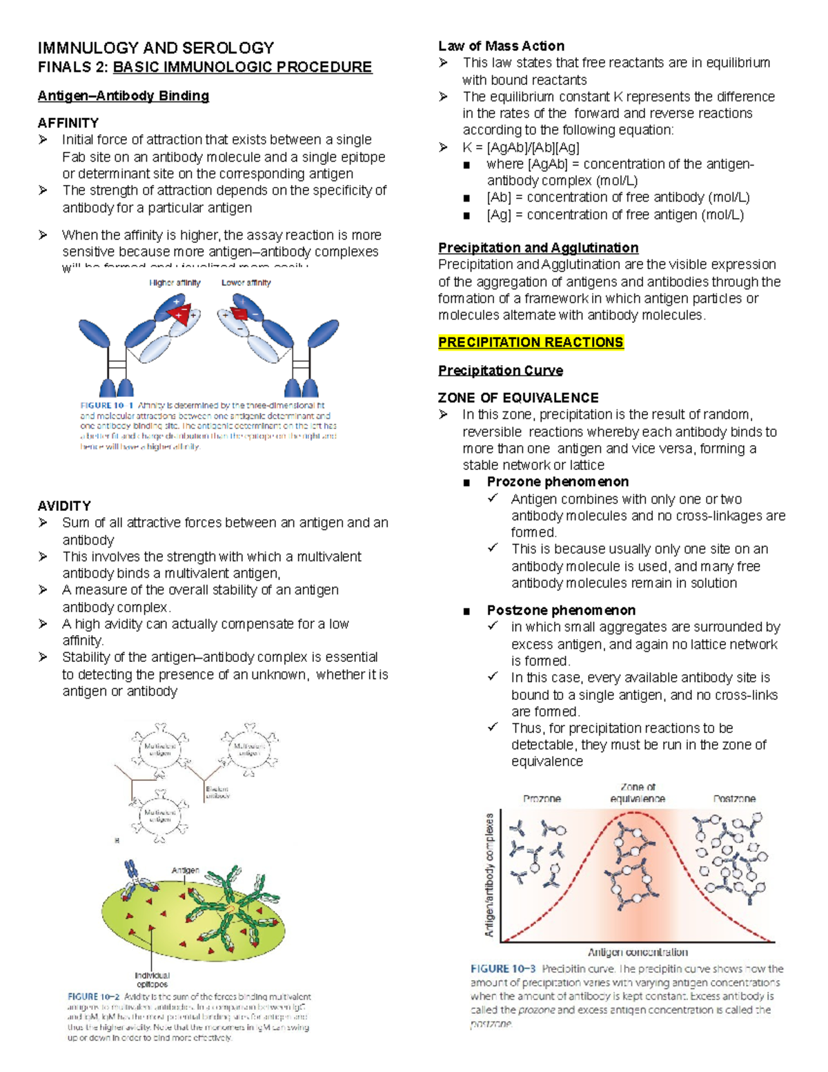 Immnulogy AND Serology ( Finals 2 - IMMNULOGY AND SEROLOGY FINALS 2 ...