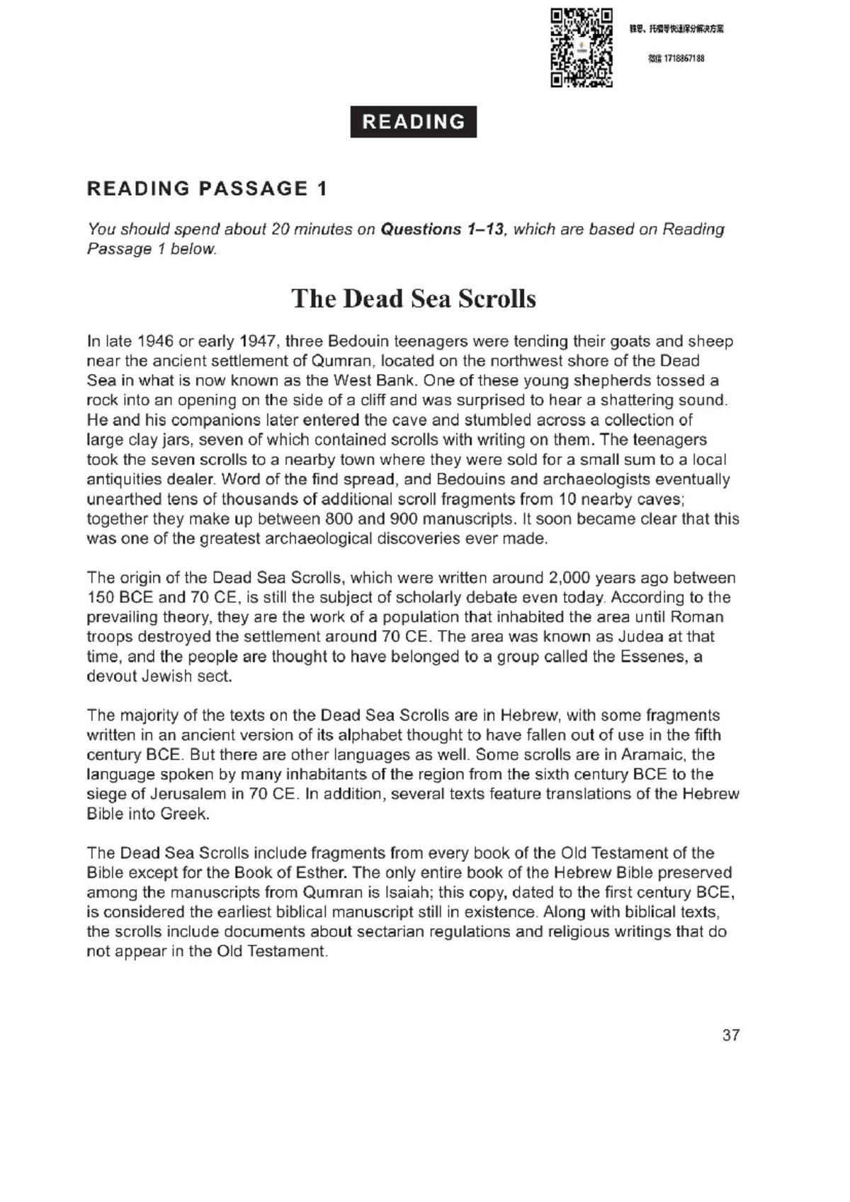 2 - Đề thi Ielts Reading - hjhhh - . 1718867188 READING READING PASSAGE ...