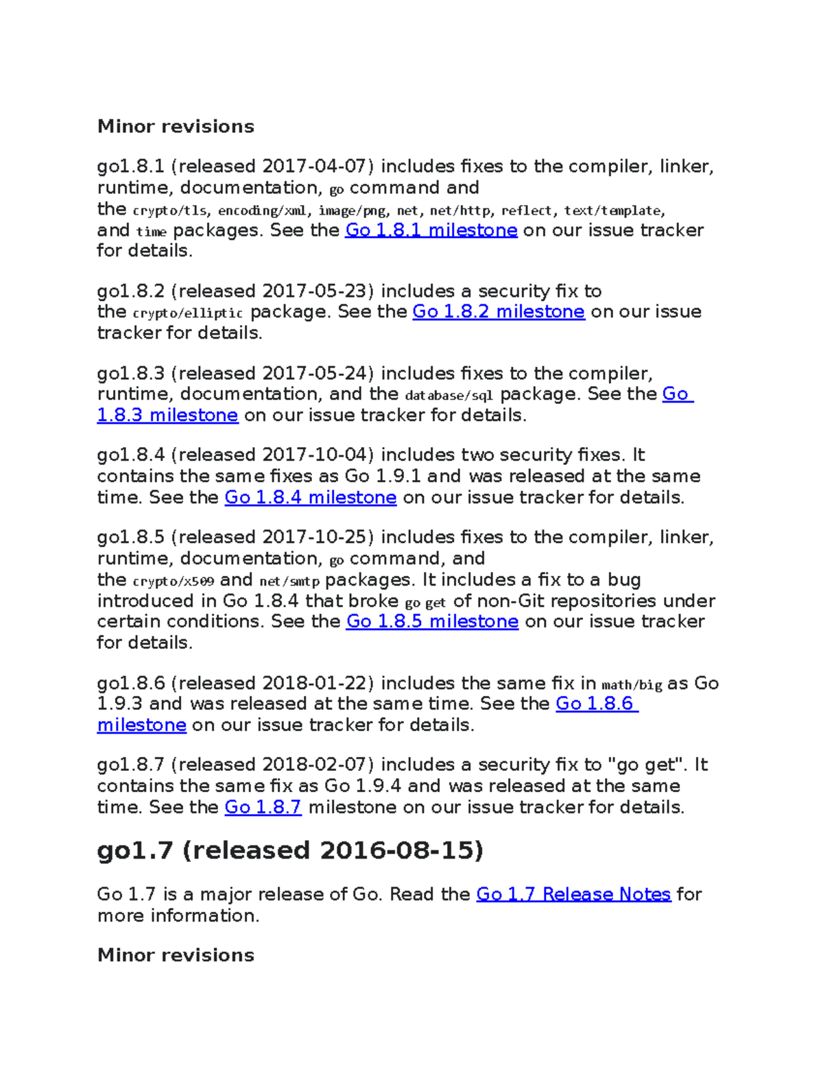 Minor revisions - Computer technology essays - Minor revisions go1.8 ...