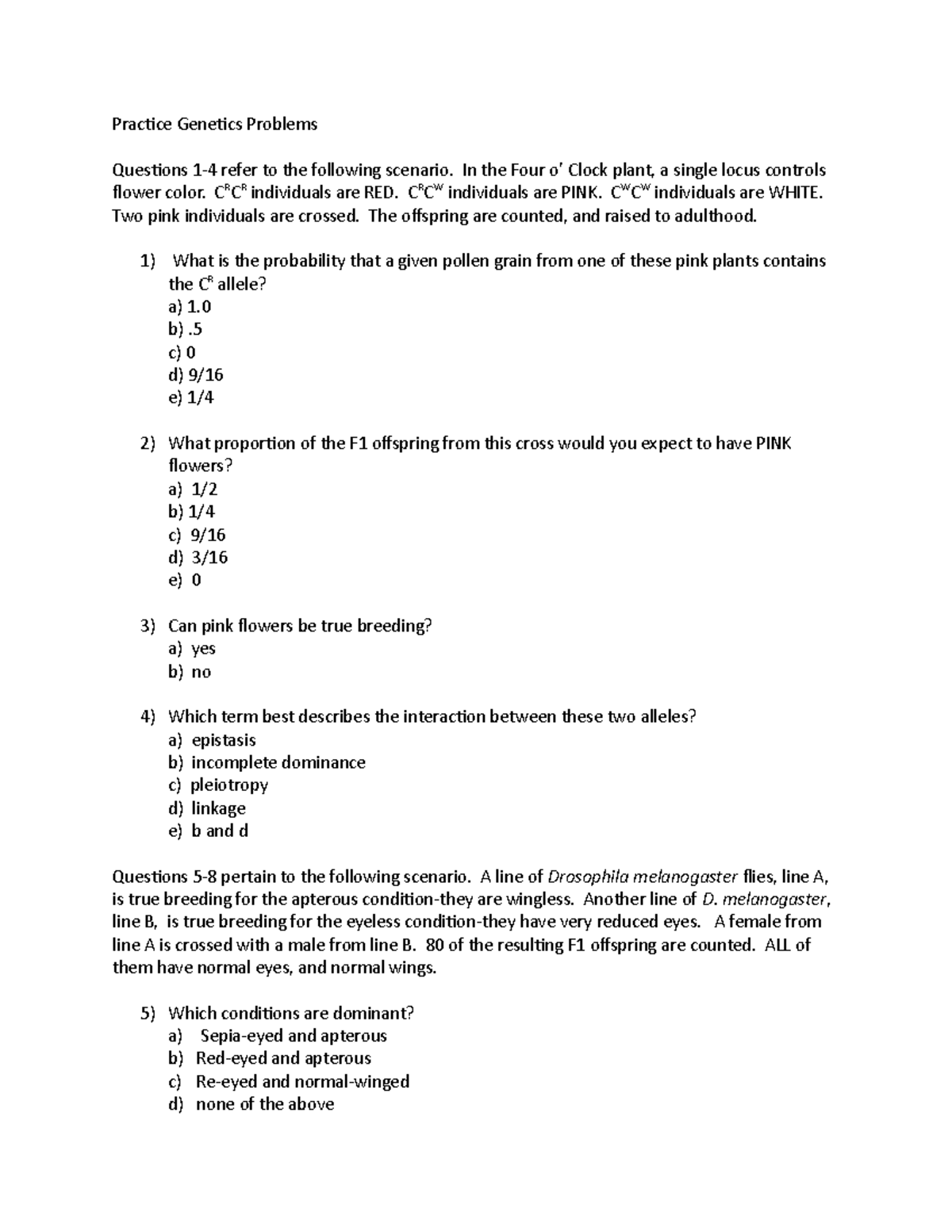 Practice quiz 12 Biology of the human brain - Practice Genetics ...
