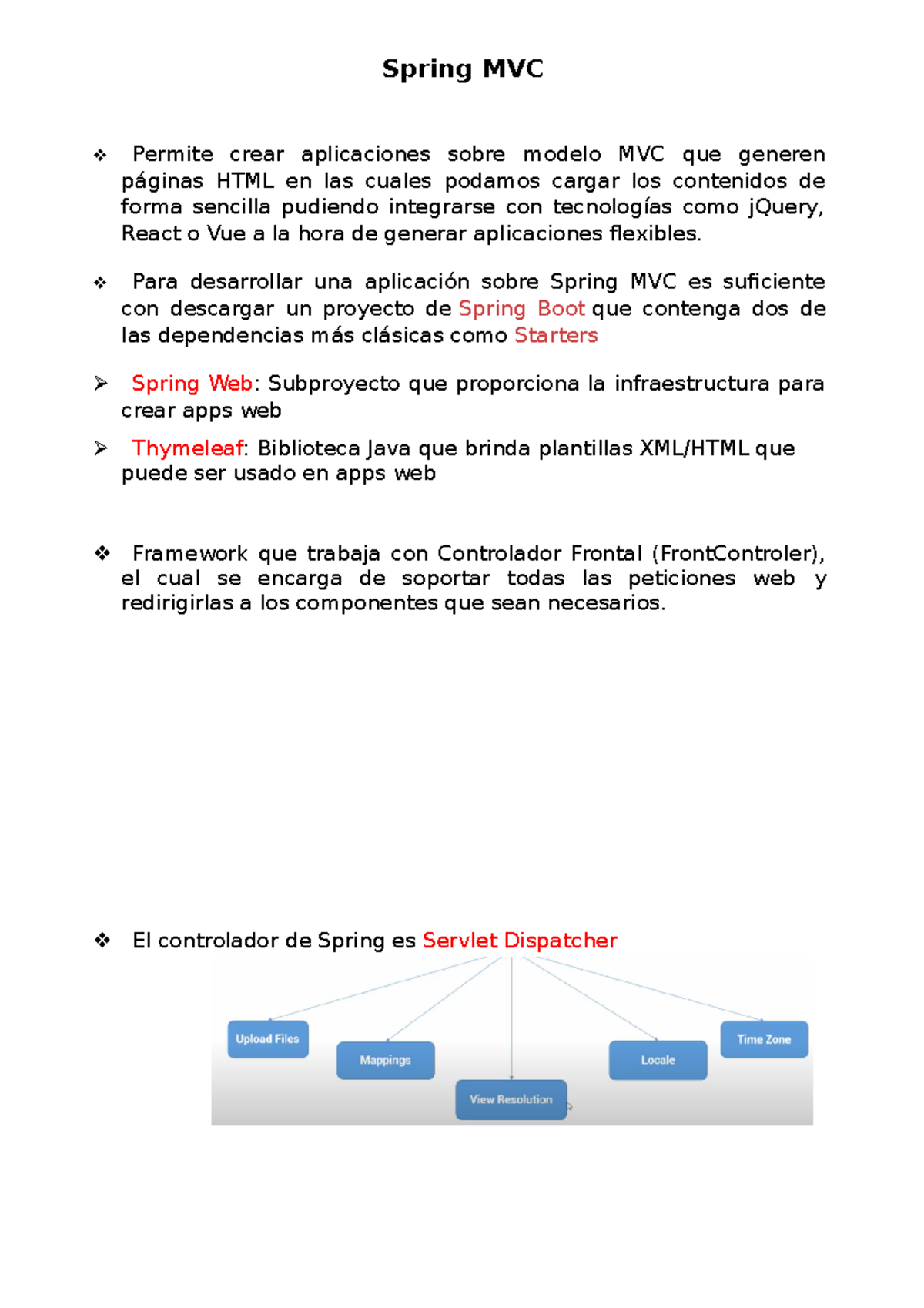 Clase semana 10 - Spring MVC Permite crear aplicaciones sobre modelo MVC que generen páginas ...