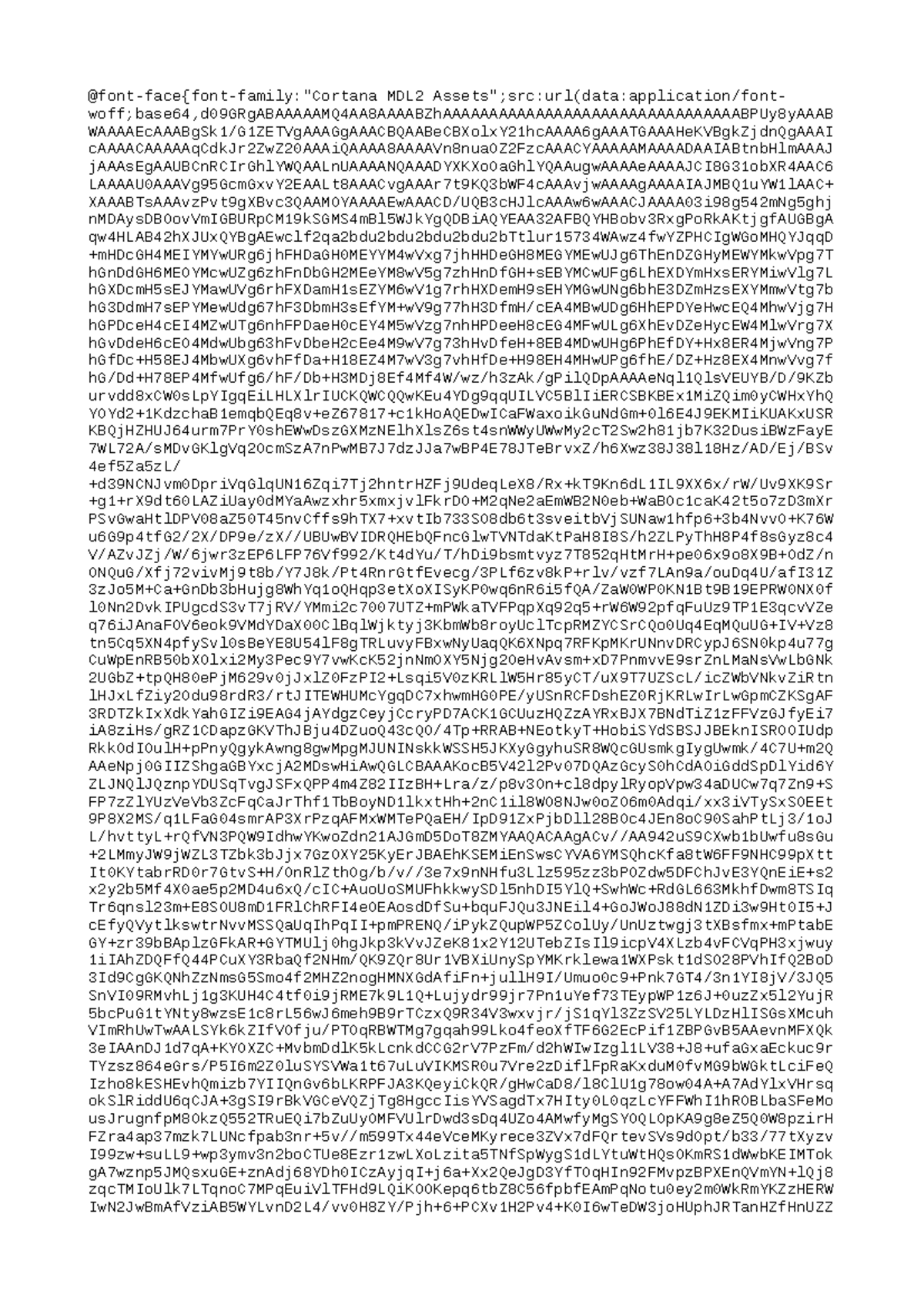 $ Rdubdf 4 - nose - @font-face{font-family:"Cortana MDL2 - Studocu