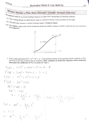 R03 FS23 - Recitation over 1.8 and 2.1 in Calculus 1 - MTH 132 ...
