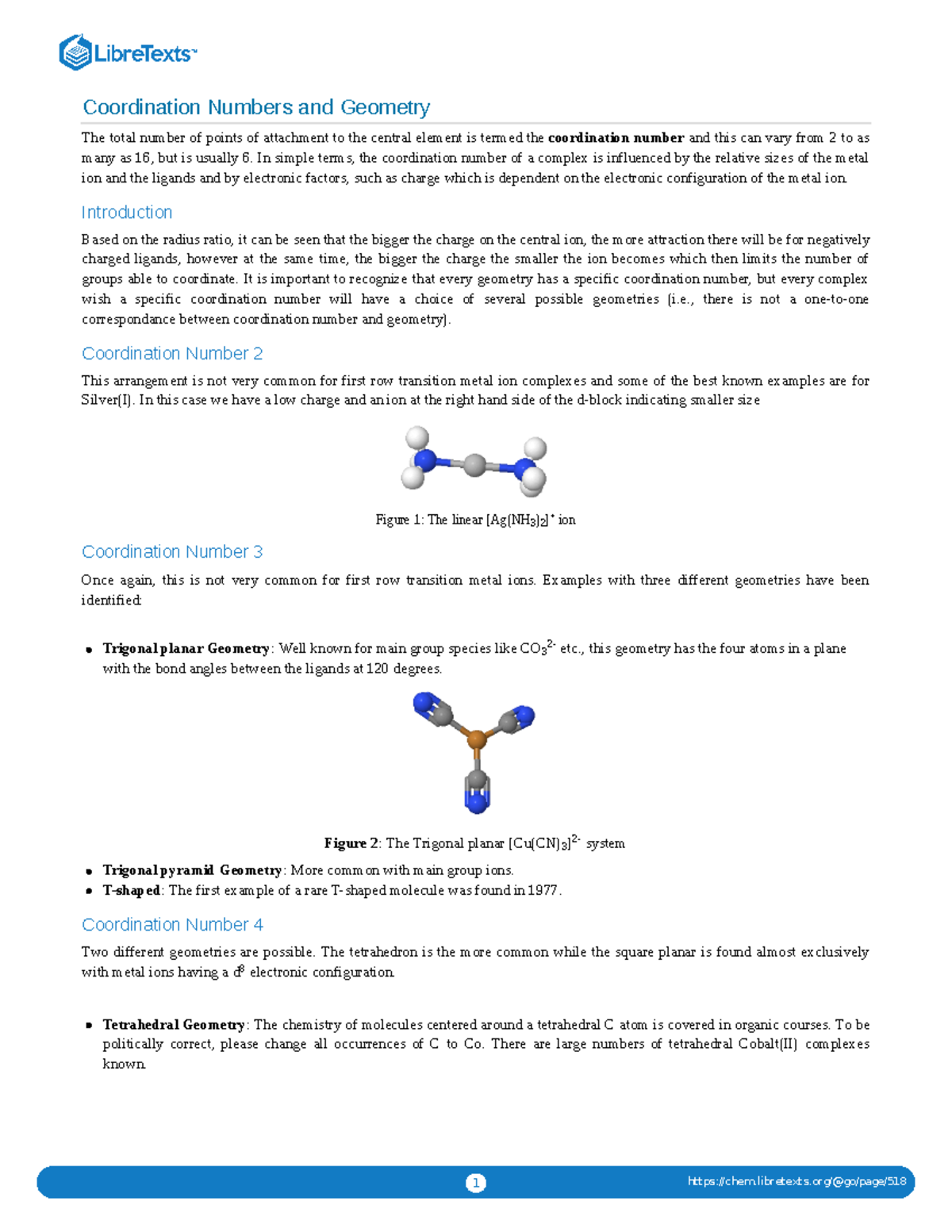 module 1 lecture 1 - Coordination Numbers and Geometry The total number of points of attachment ...
