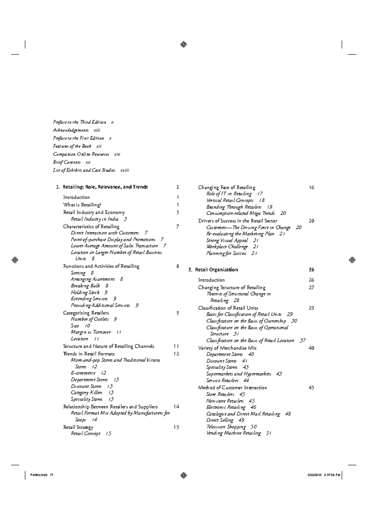 Table of Contents - Retail Management - Preface to the !ird Edition v ...