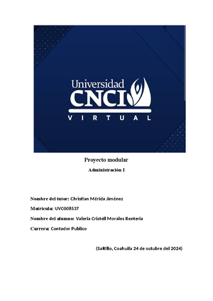 Plantilla de Proyecto Modular 2024 - Universidad Virtual CNCI Licenciatura en Recursos Humanos ...
