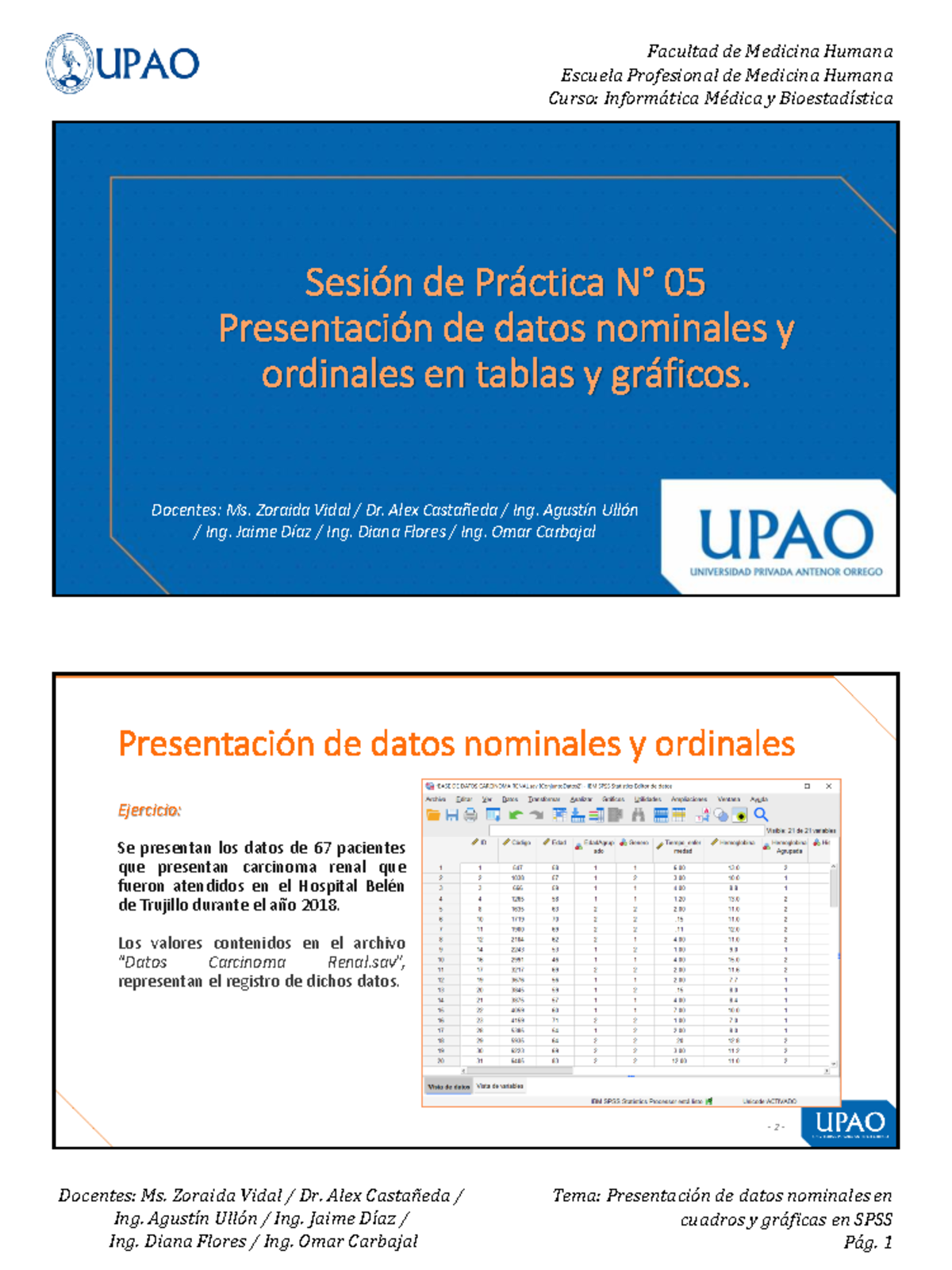 MEHU 515 U1 P5 Presentación de datos nominales y ordinales - Tema ...