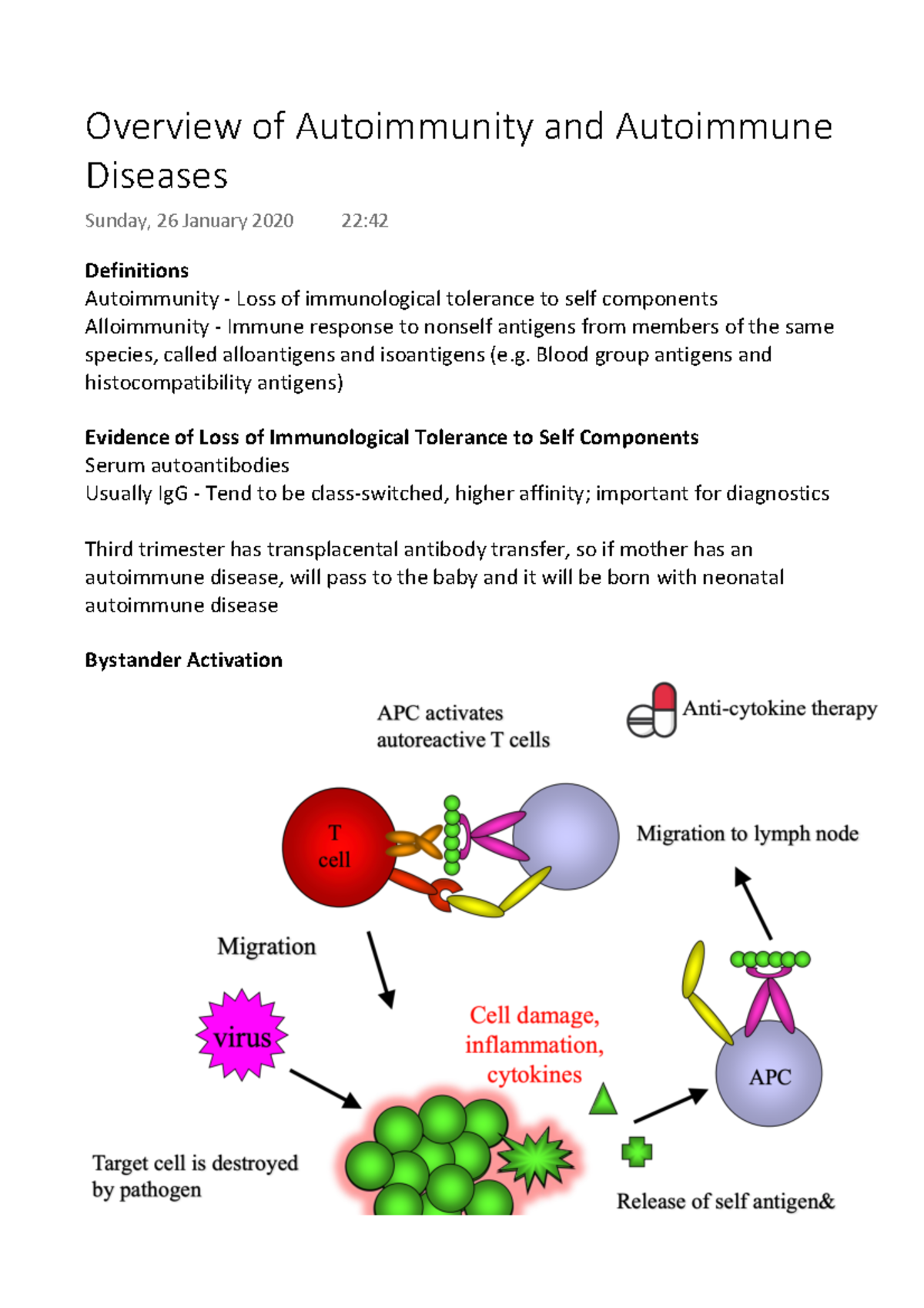 Overview of Autoimmunity and Autoimmune Diseases - Definitions ...