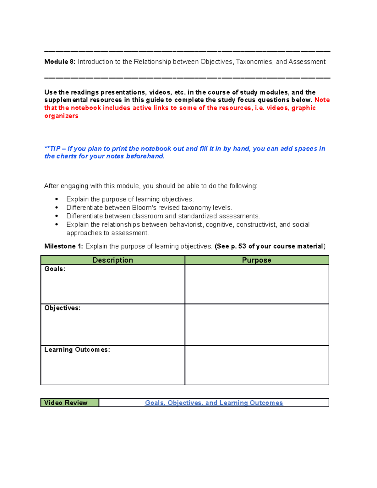 Module 8 Notebook (3-22) for OA - - Studocu