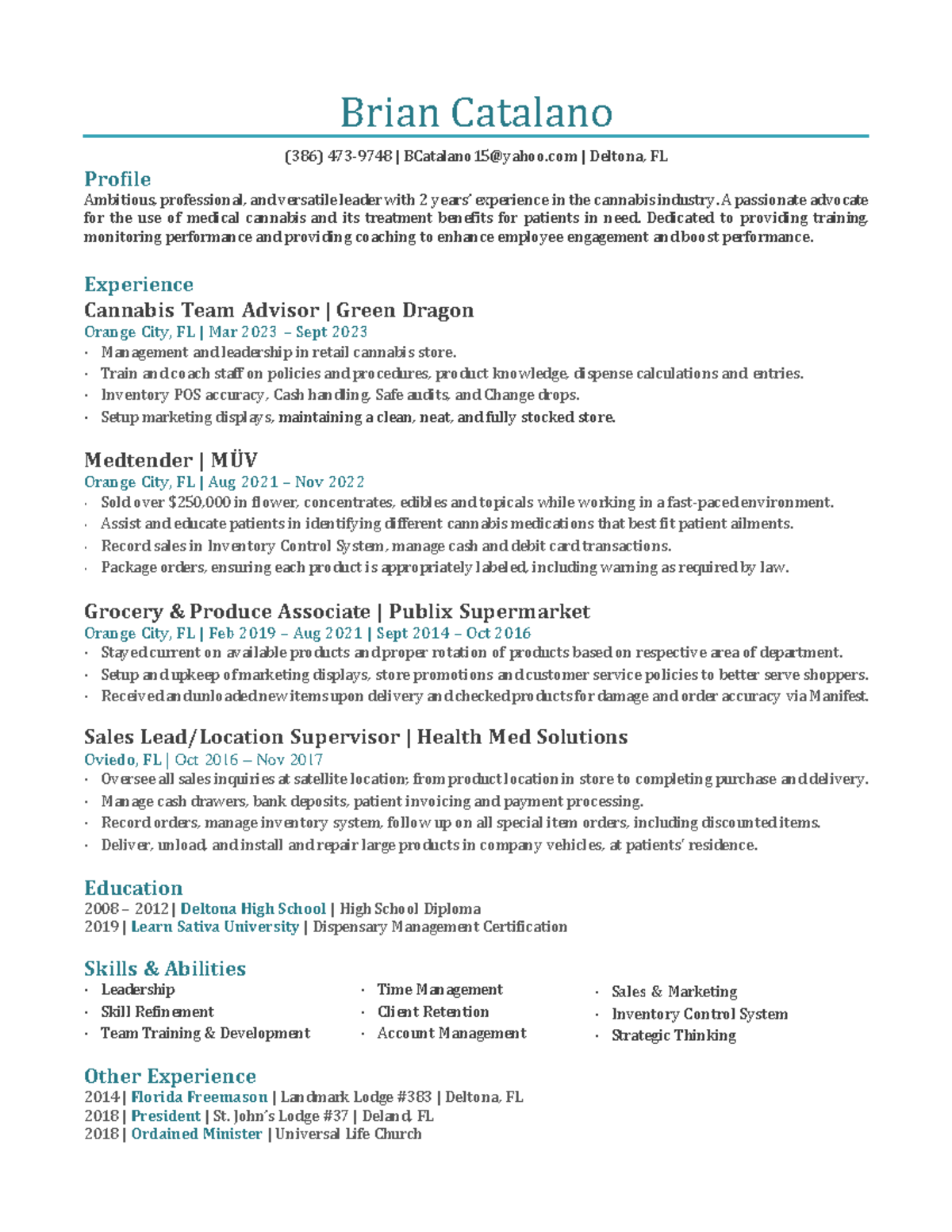 Brian Catalano - naaaaaa - Brian Catalano (386) 473- 9748 | BCatalano15 ...