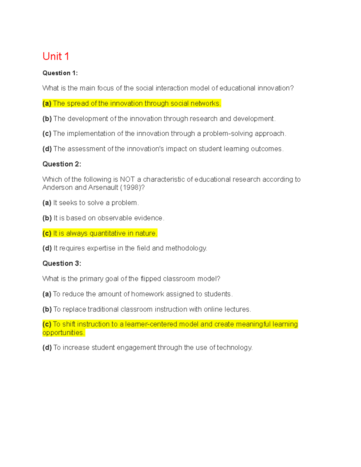 Exam Msec19 - Apuntes - Unit 1 Question 1: What is the main focus of ...