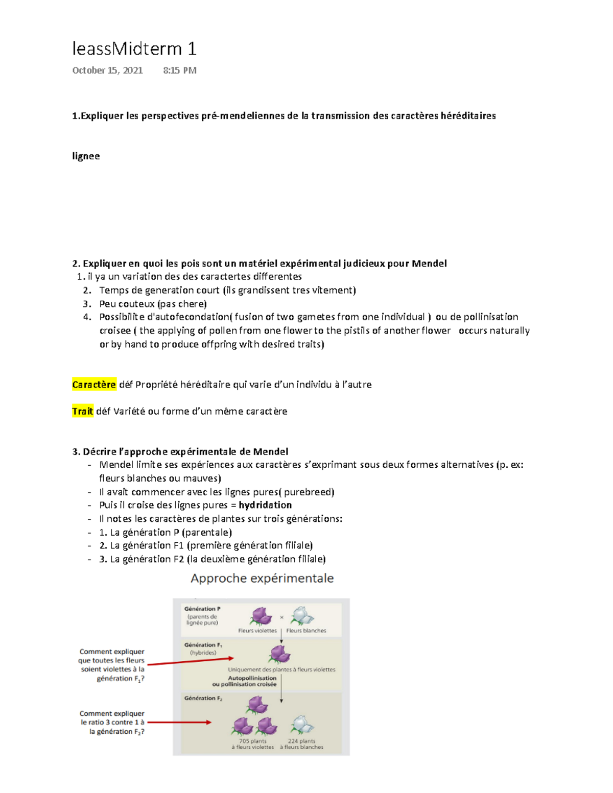 Bio 1530 midterm 1 notes moduke 3 - Studocu