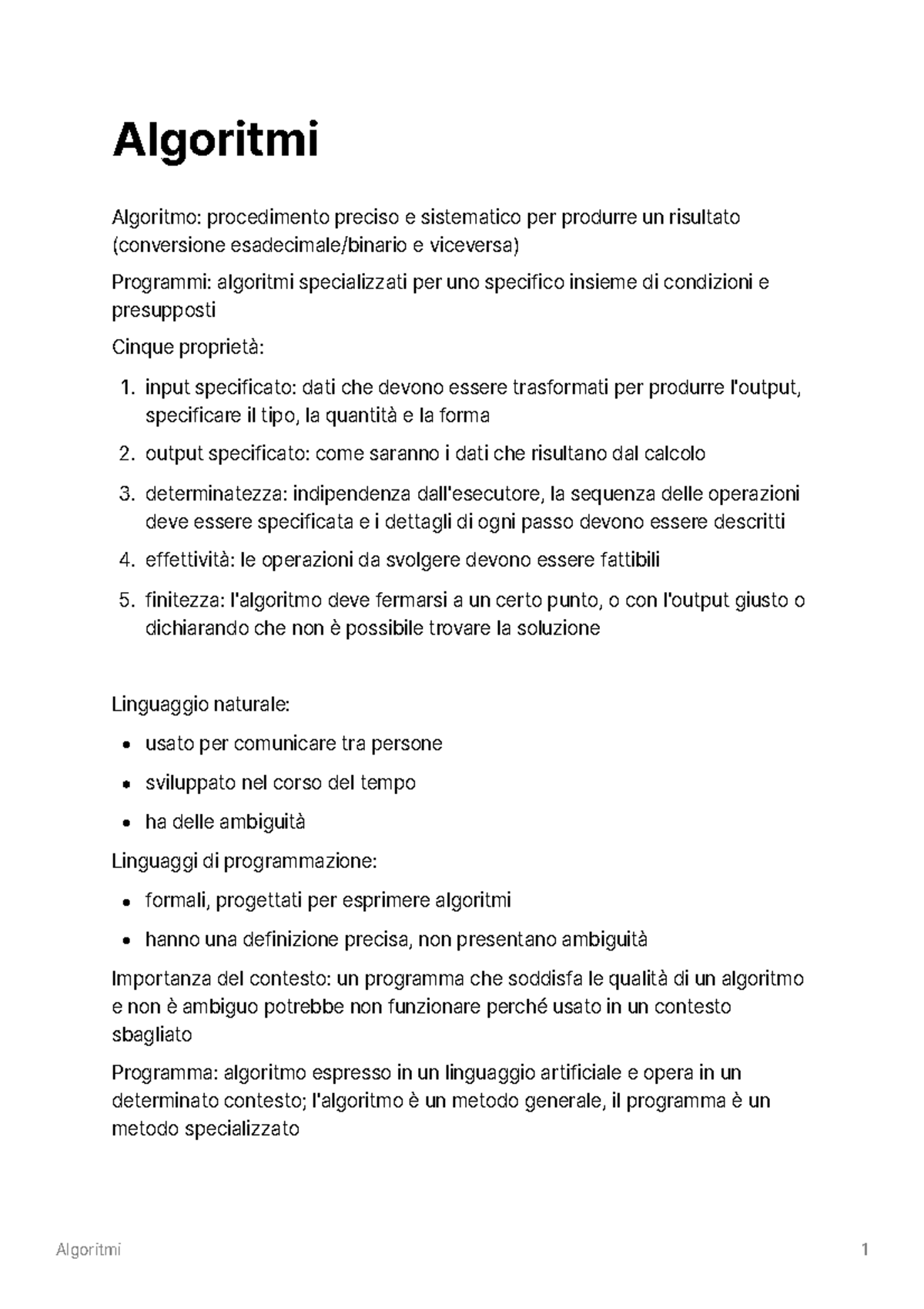 Algoritmi - Capitolo 8 libro Fluency prof di Gaspero - Algoritmi 1 ...