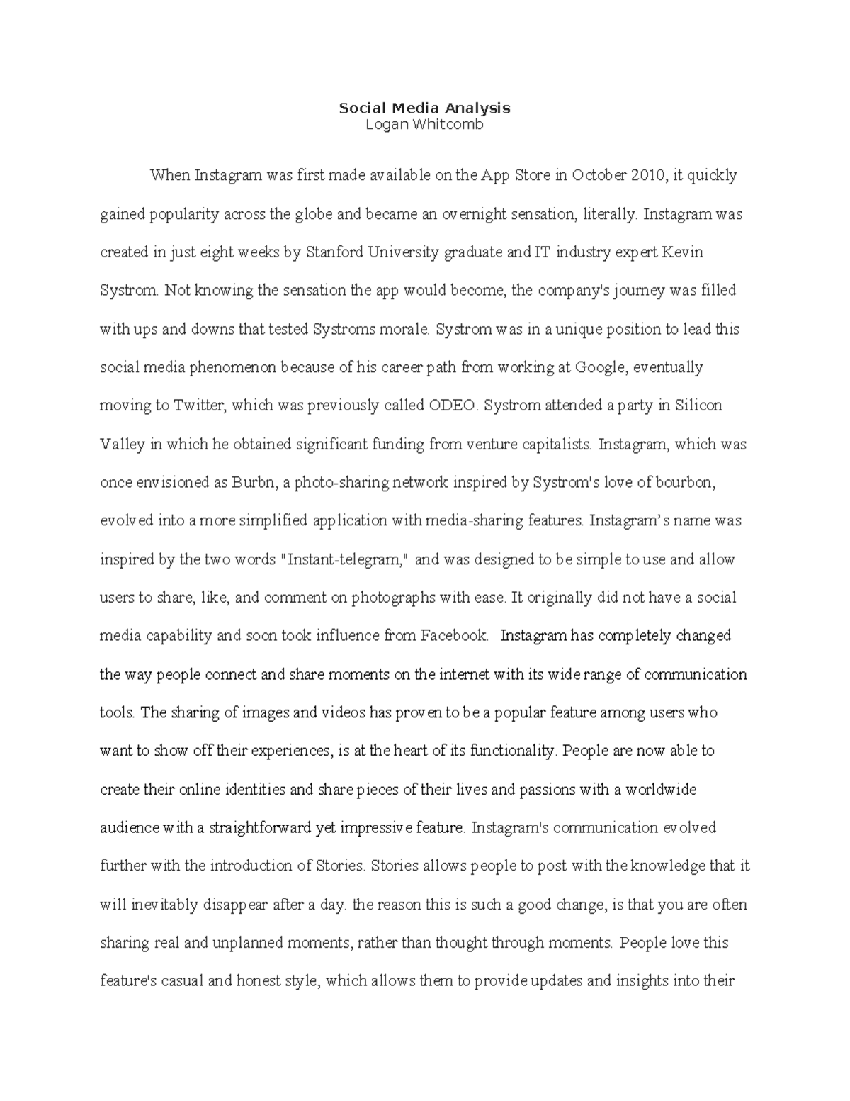 Social media analysis - Social Media Analysis Logan Whitcomb When ...