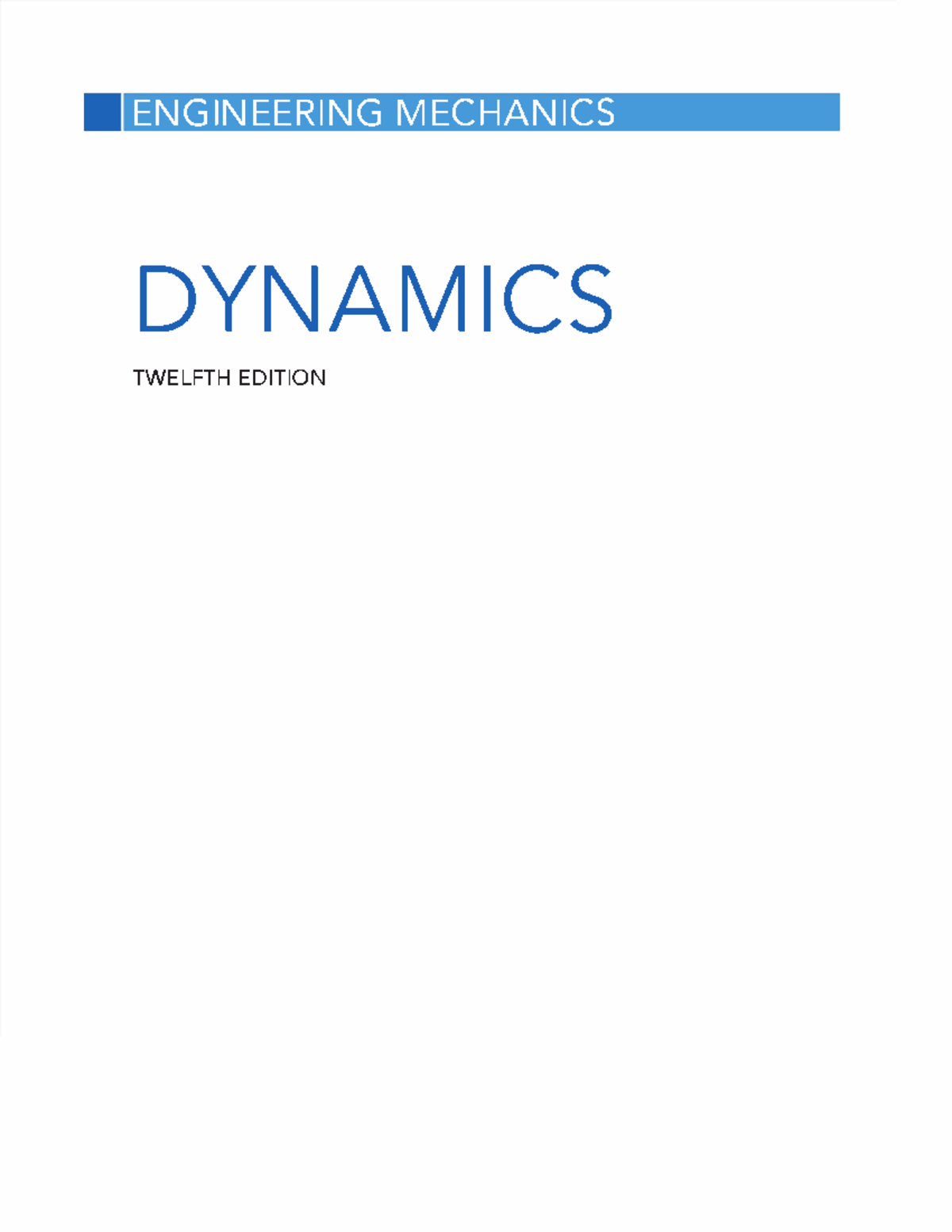Dynamic-Chapter 12 - ENGINEERING MECHANICS DYNAMICS TWELFTH EDITION ...
