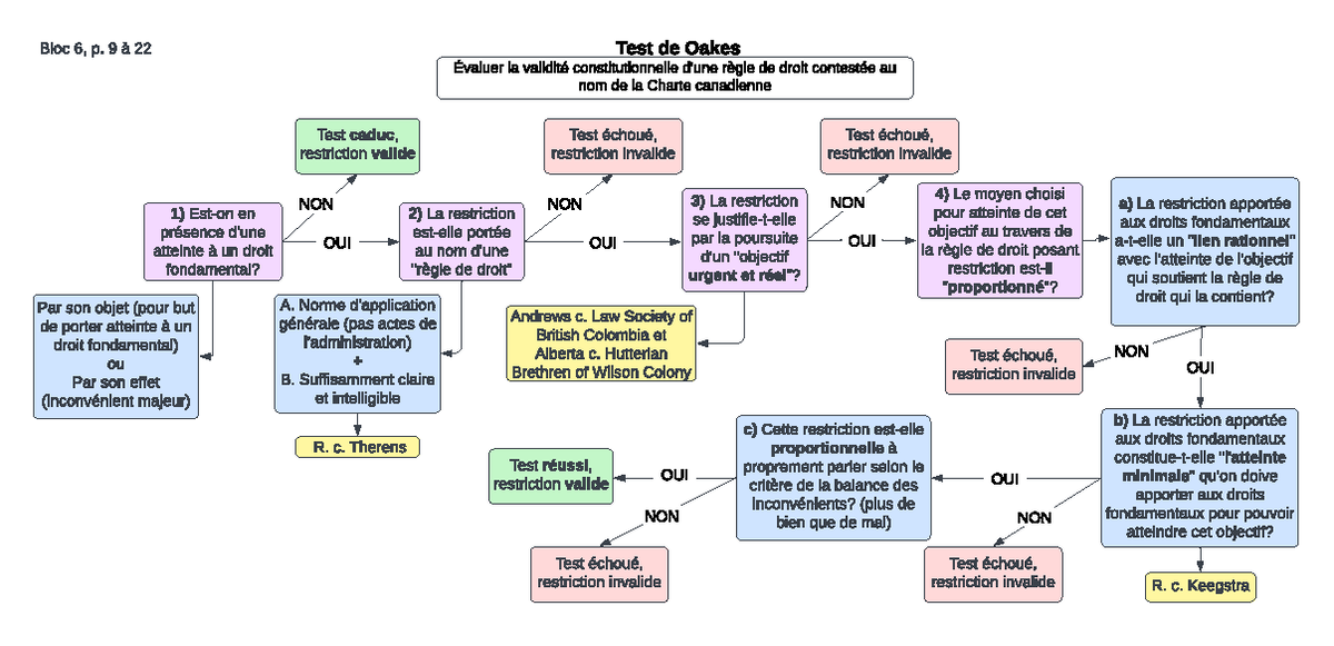 Schéma Test de Oakes - Évaluer la validité constitutionnelle d'une ...