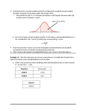 The Normal Distribution - A normal random variable is a continuous ...