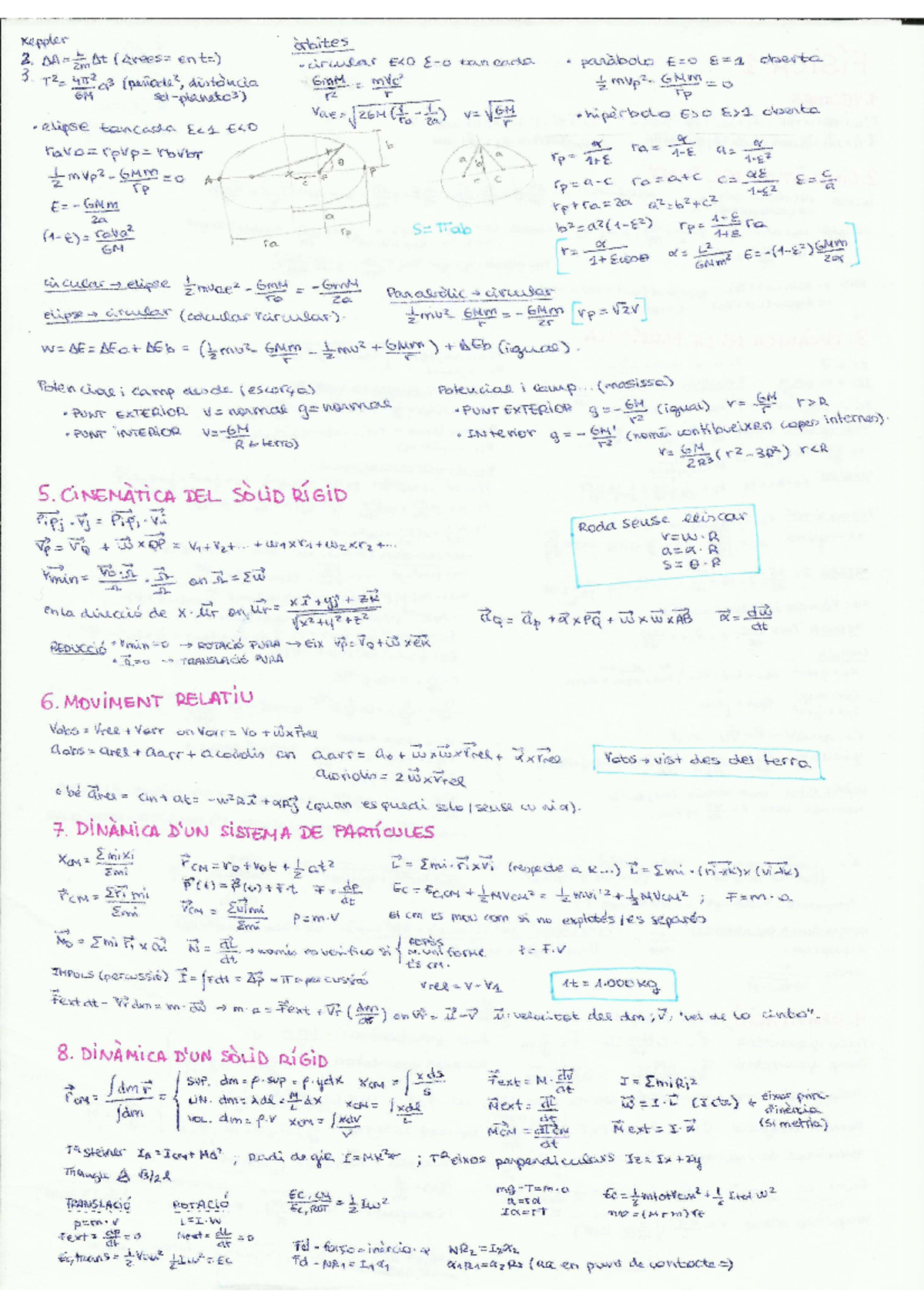 Formulari física 1 - UPC - StuDocu