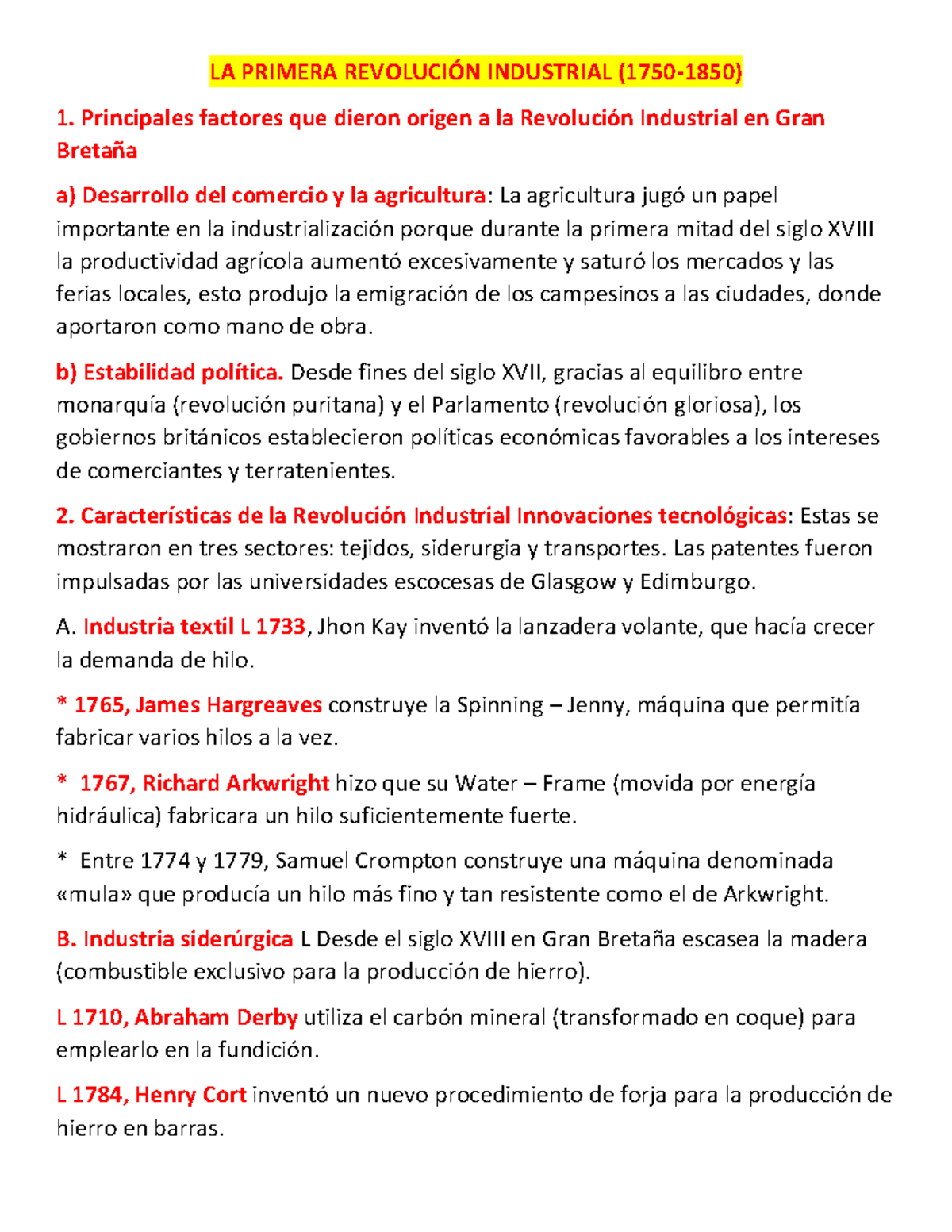 TEMA - LA Primera Revolución Industrial - 4º Y 5º Secundaria - 15 - LA ...