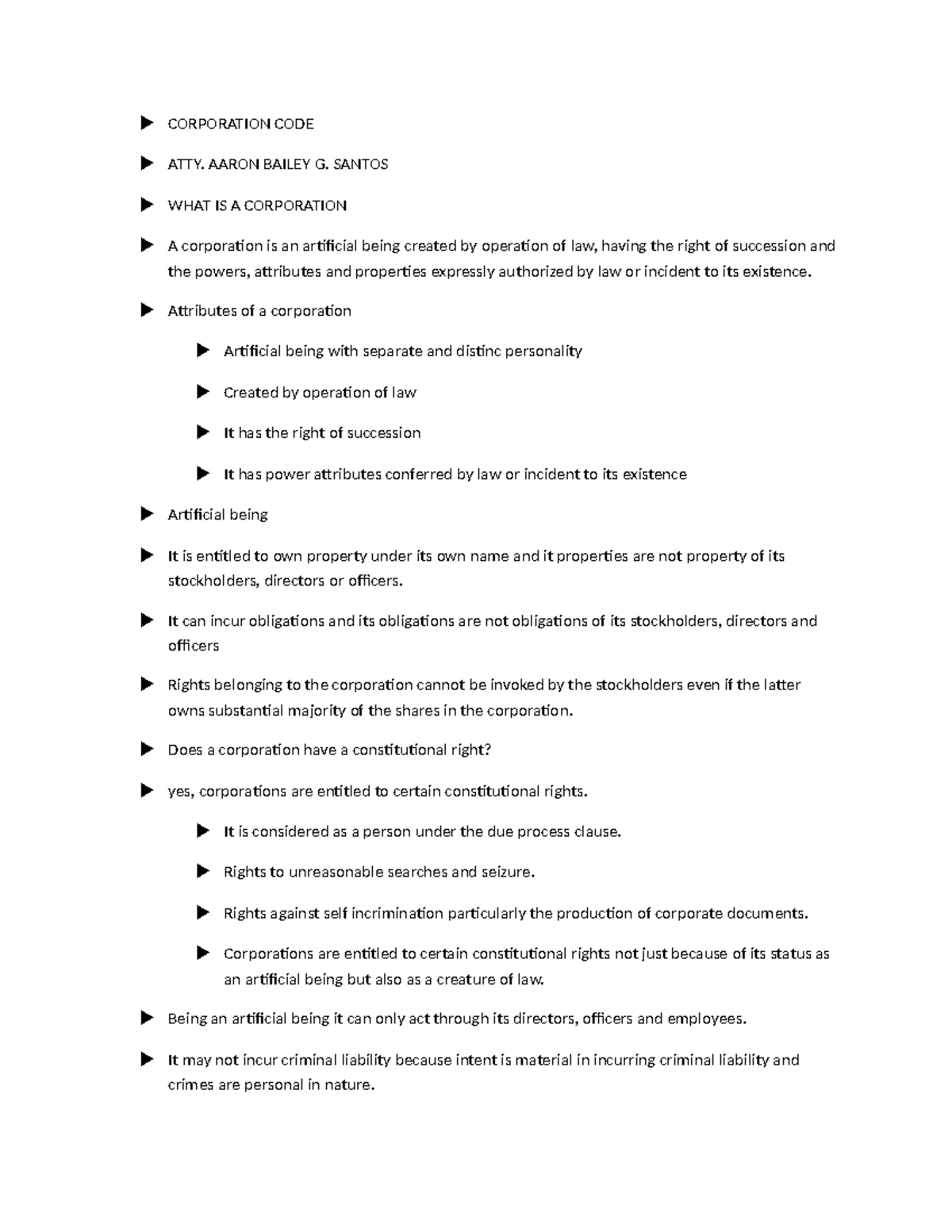 Revised Corporation CODE of the Philippines - CORPORATION CODE ATTY ...