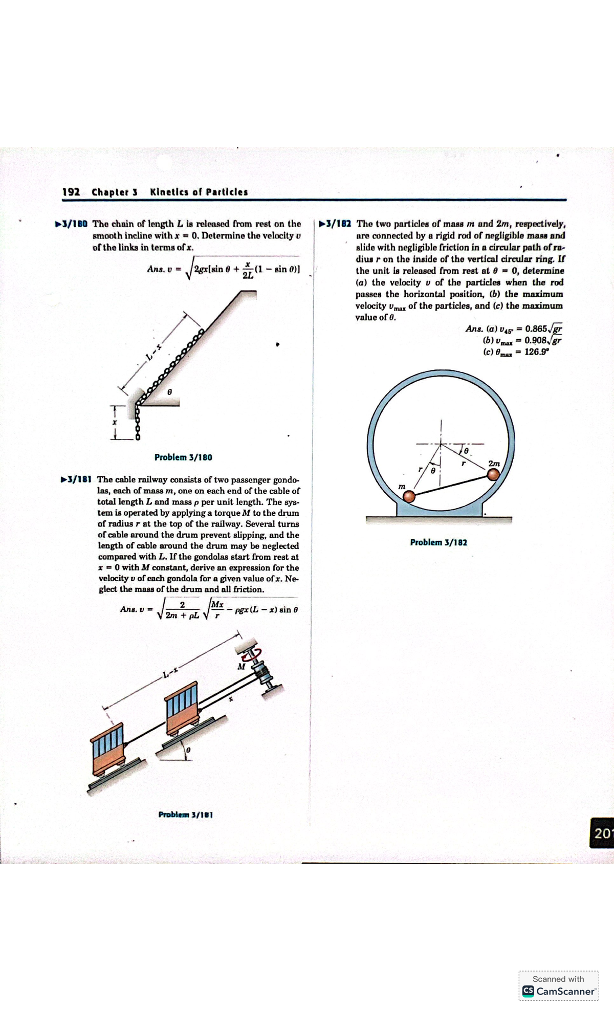 Statics prob 3 - N/A - 192 Chapter 3 Kinetics of Particles The chain of ...